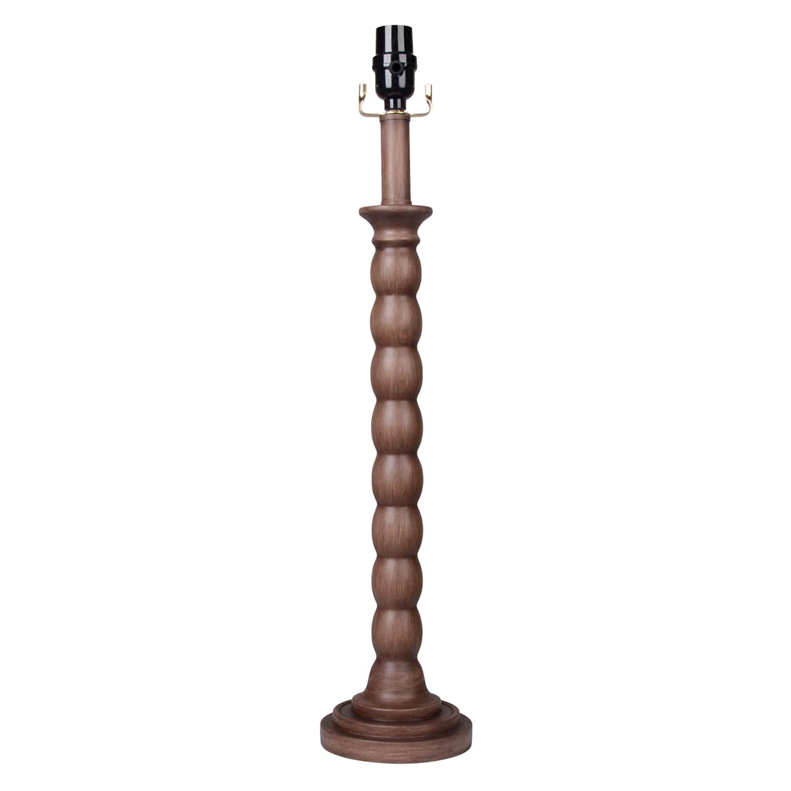 Dark Brown Buffet Large Table Lamp Base, 24"