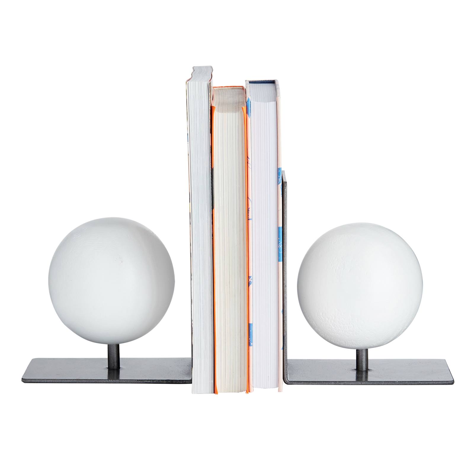 1-Piece Metal Sphere Bookend, 6"
