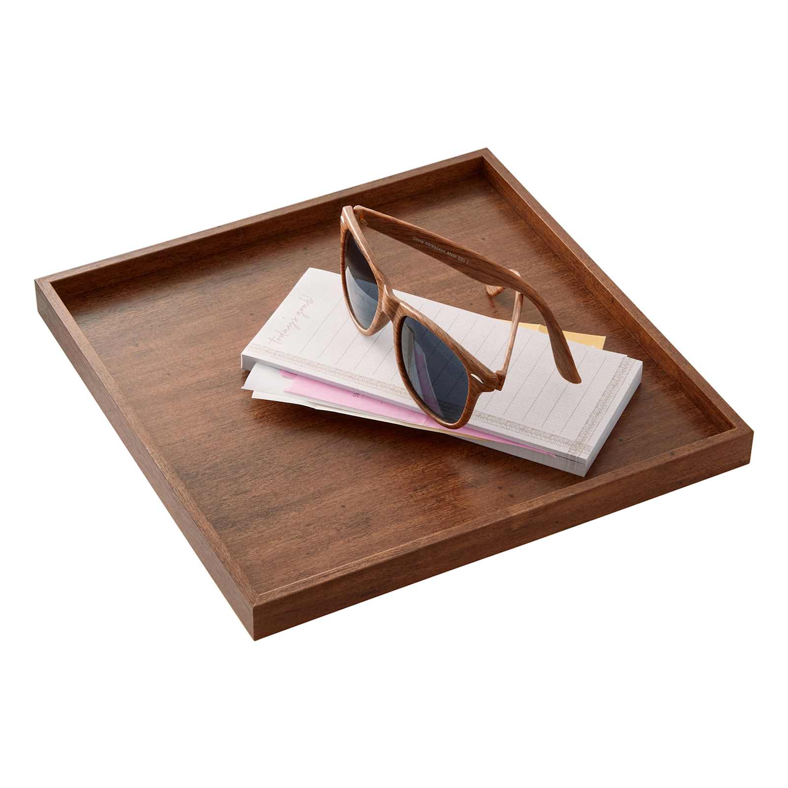 Honeybloom Square Wood Tray, 10"
