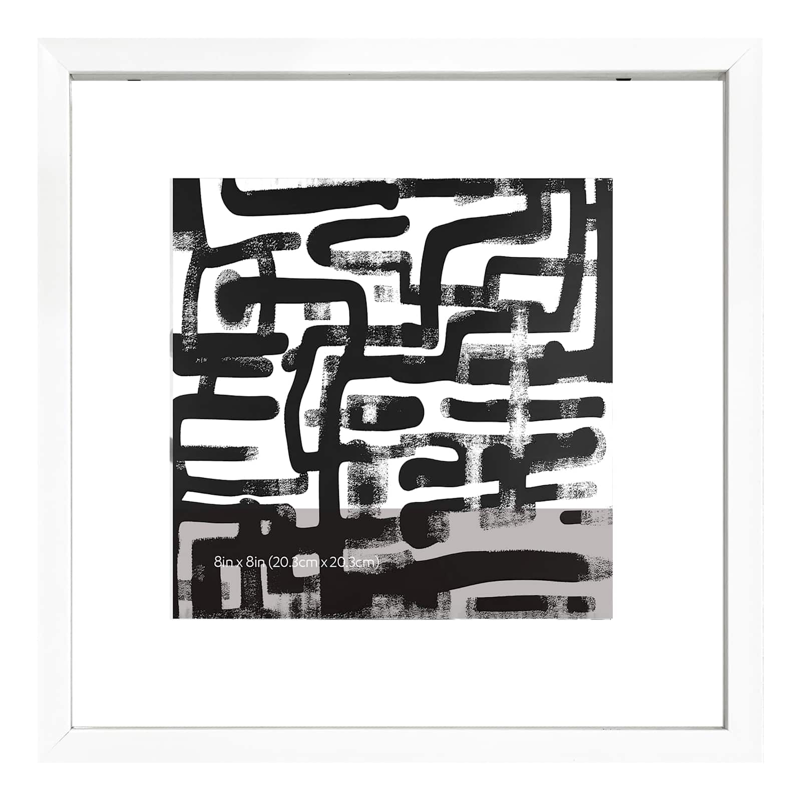 White Floating Wall Frame, 12"