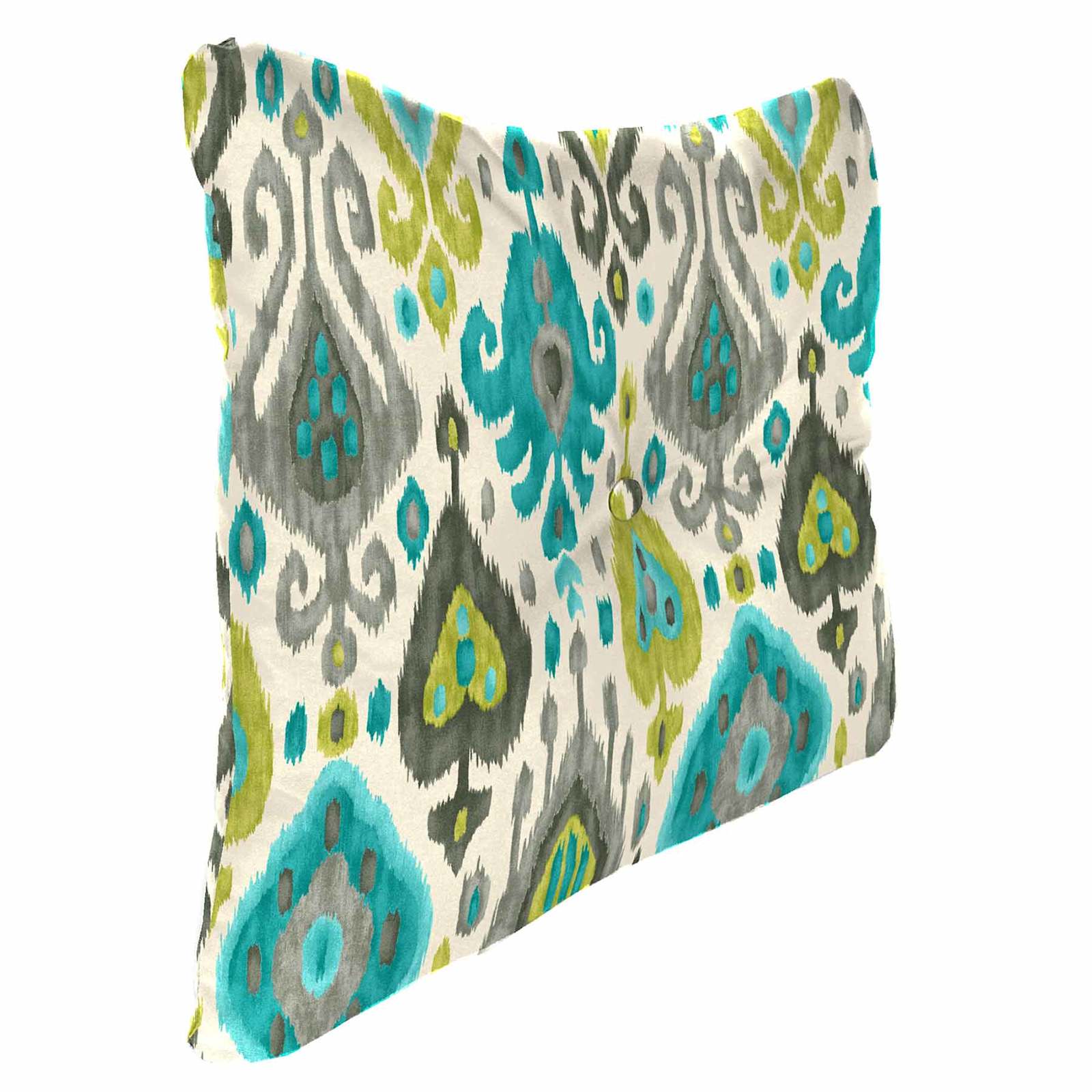 Paso Turquoise Outdoor Tufted Back Cushion | At Home