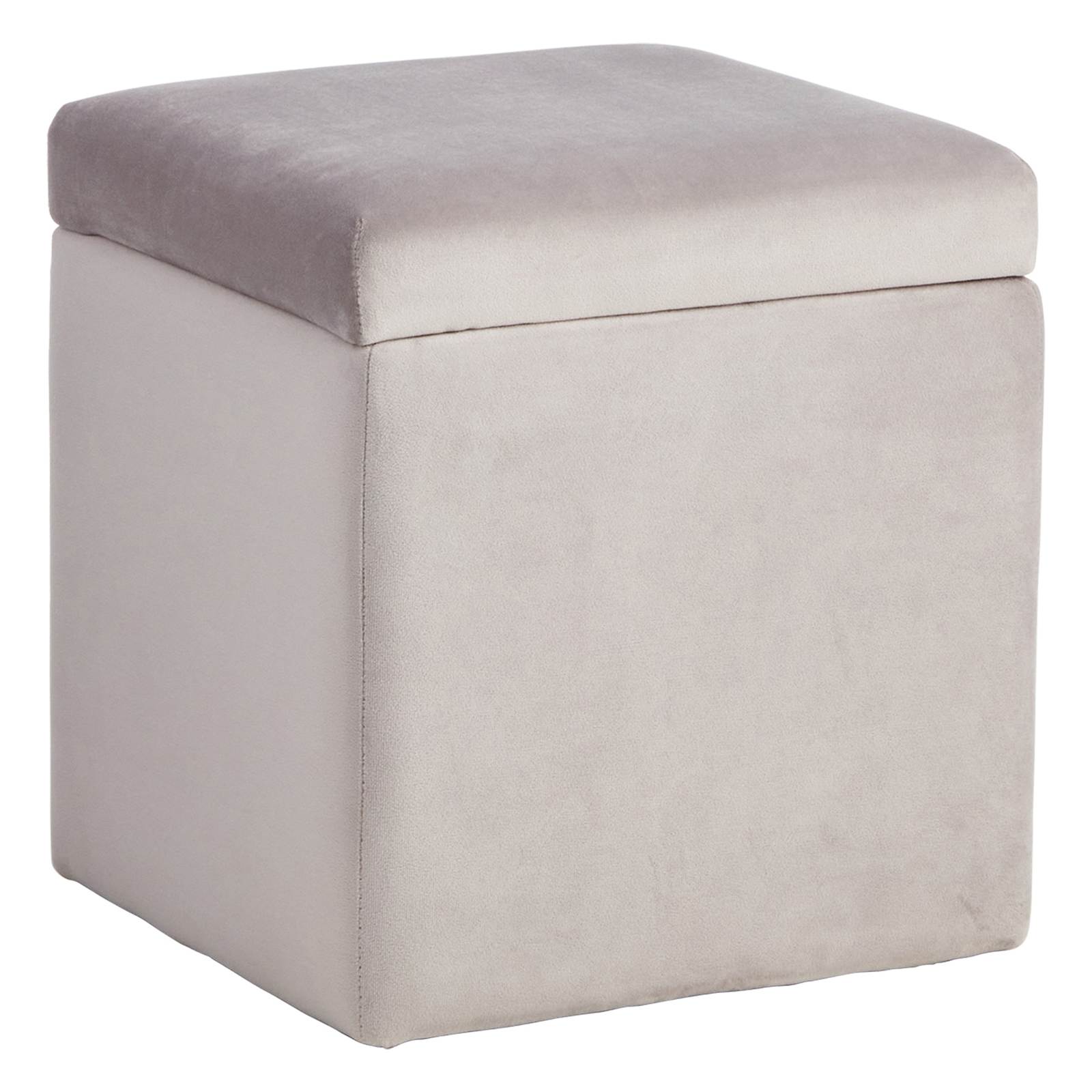 Stuart Square Storage Ottoman, Grey