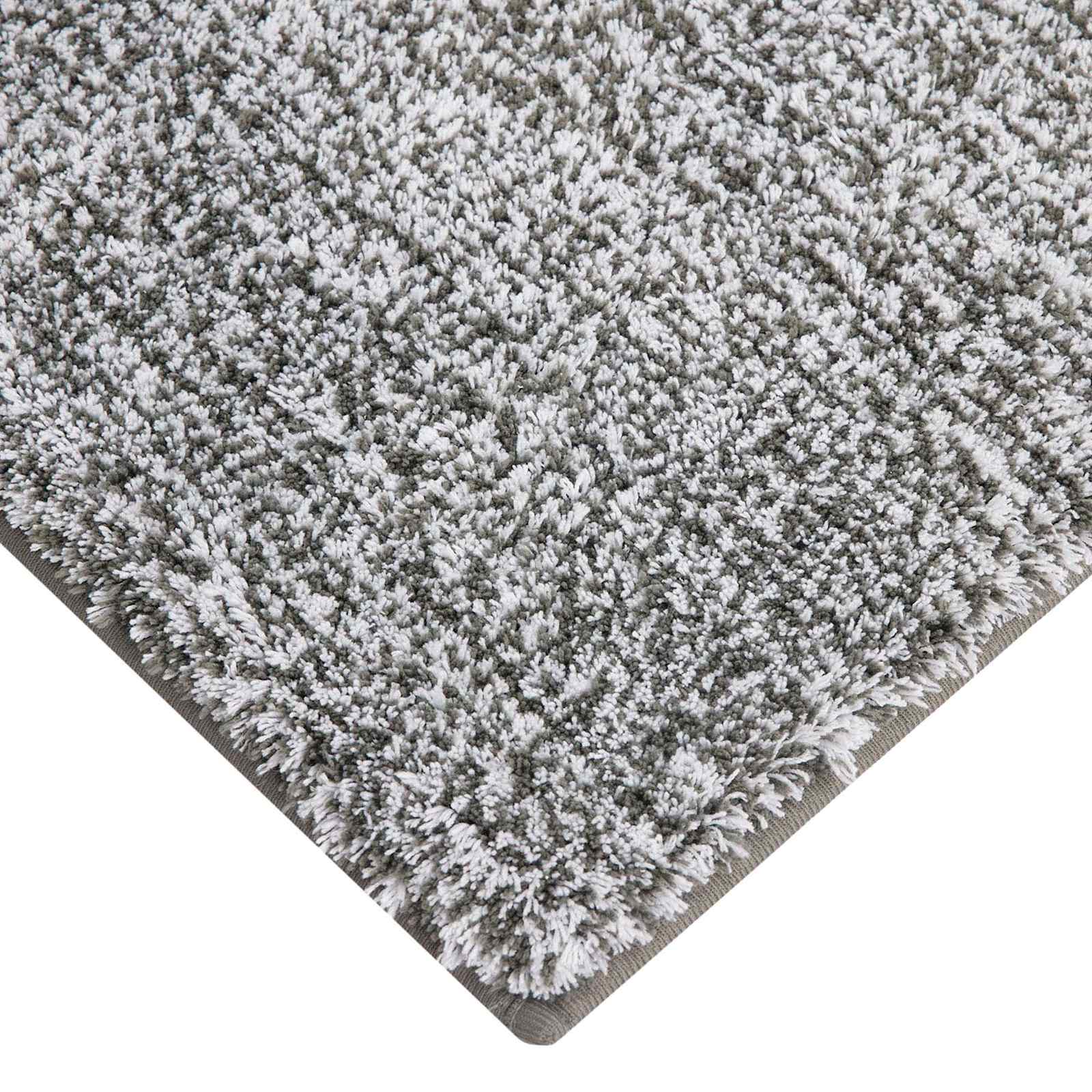 2-Piece Dark Grey Tufted Bath Rug Set