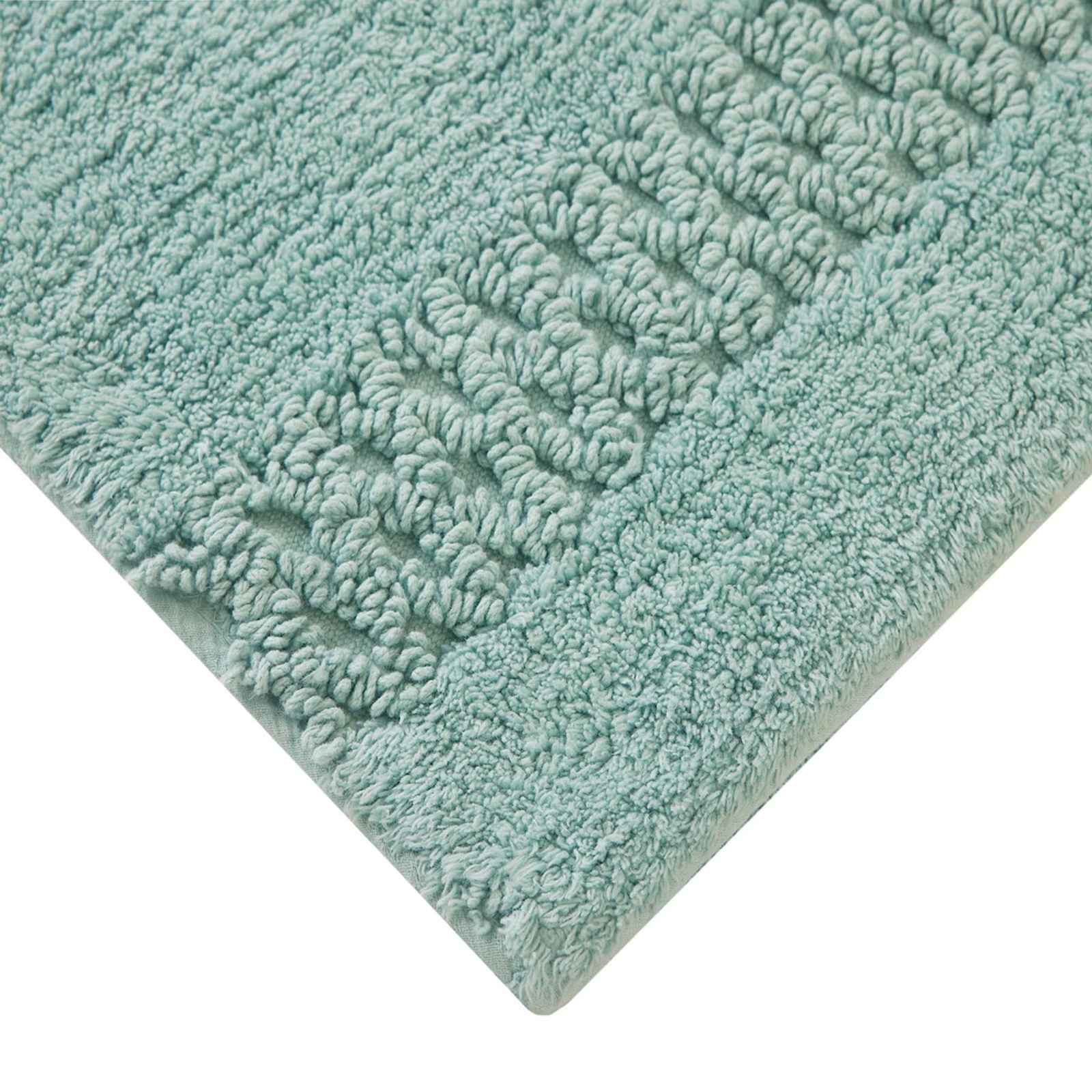 Providence Reversible Sea Green Bath Rug, 20x30