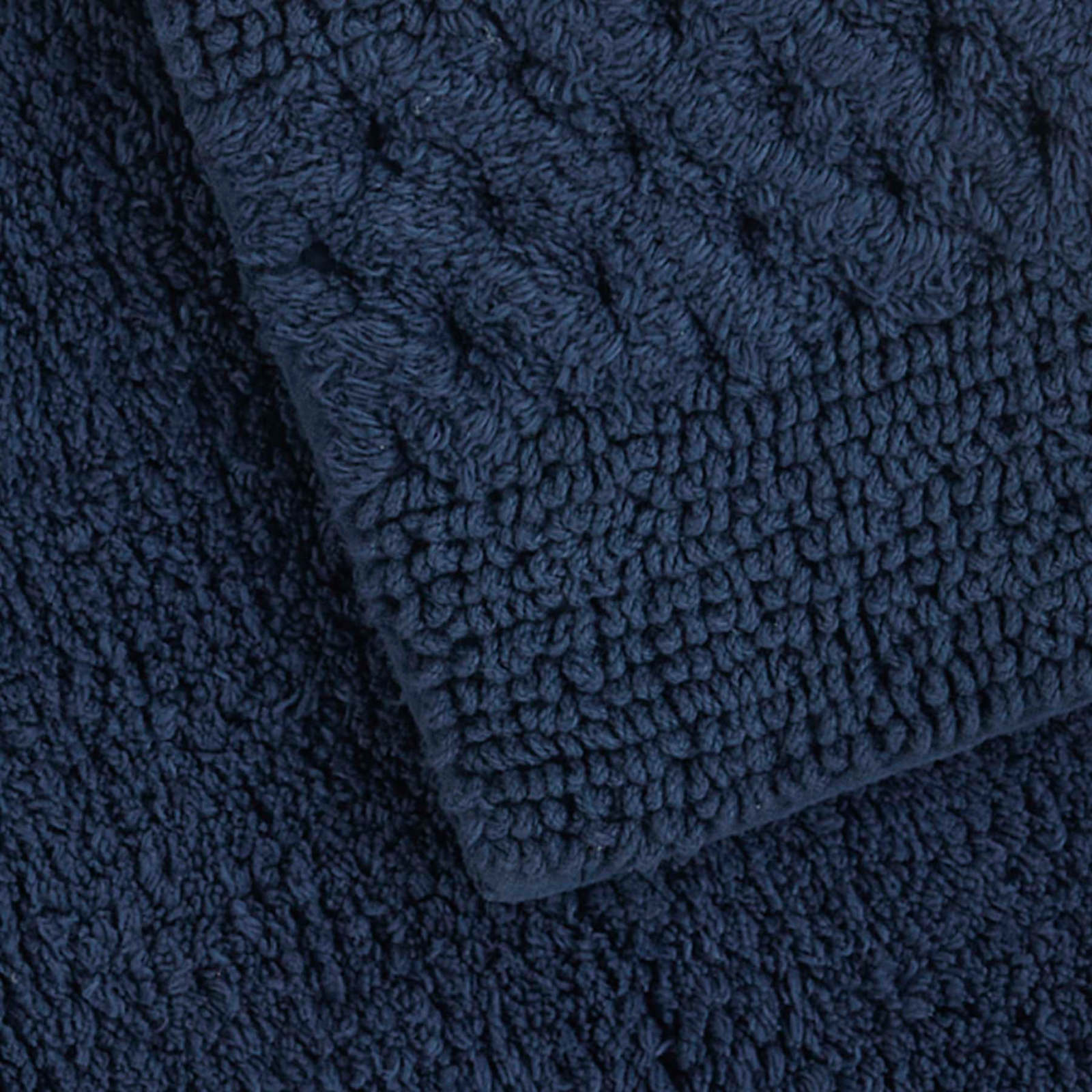 Providence Reversible Navy Bath Rug, 20x30