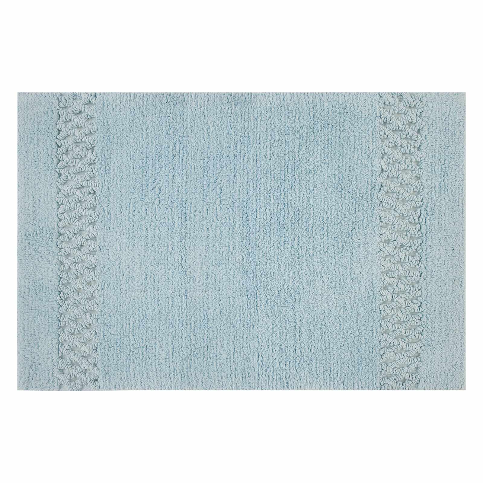 Providence Reversible Light Blue Bath Rug, 17x24