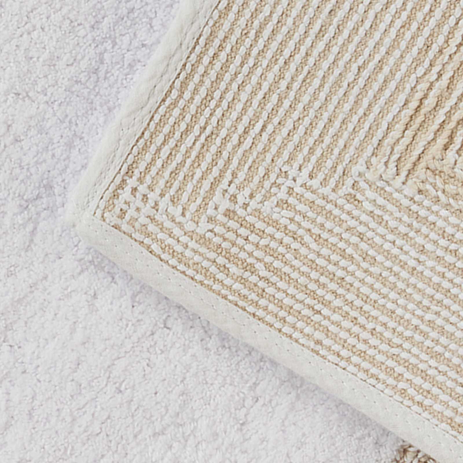 Providence Tan Racetrack Design Bath Rug 20x30 | At Home