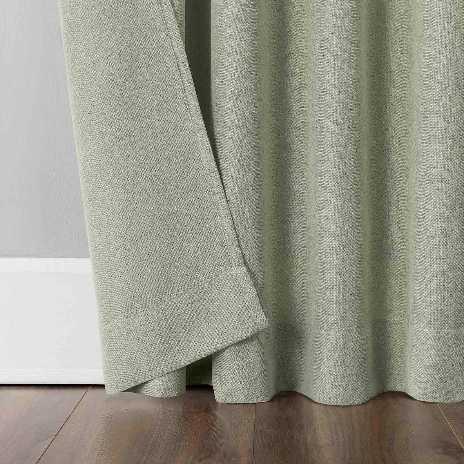 Harrison Sage Sheer Tab Loop Curtain Panel, 84"