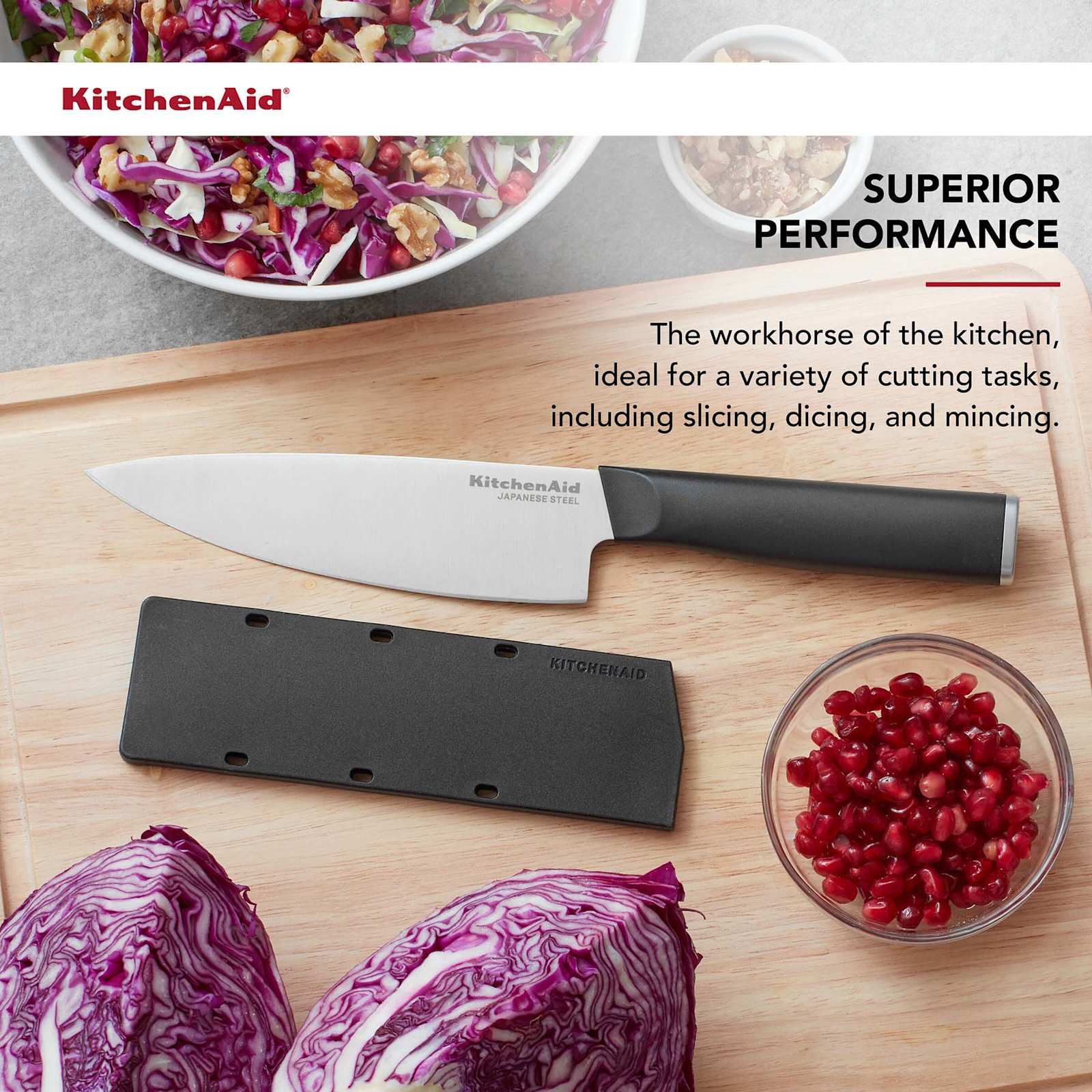 KitchenAid Classic Black Chef Knife, 6"