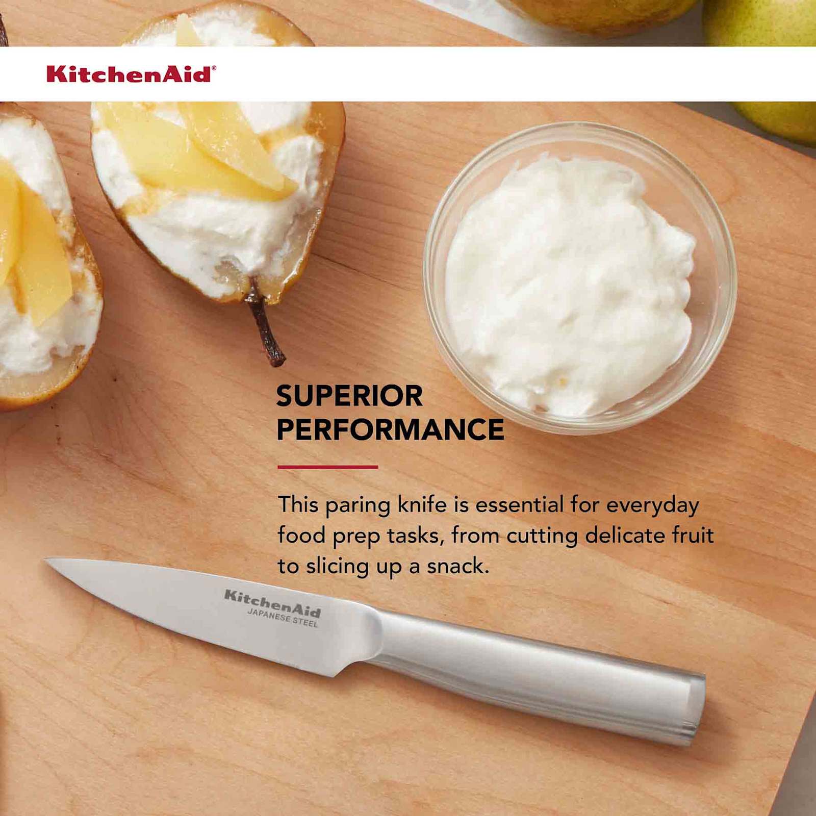 Kitchenaid Gourmet Stainless Steel Paring Knife, 3.5"