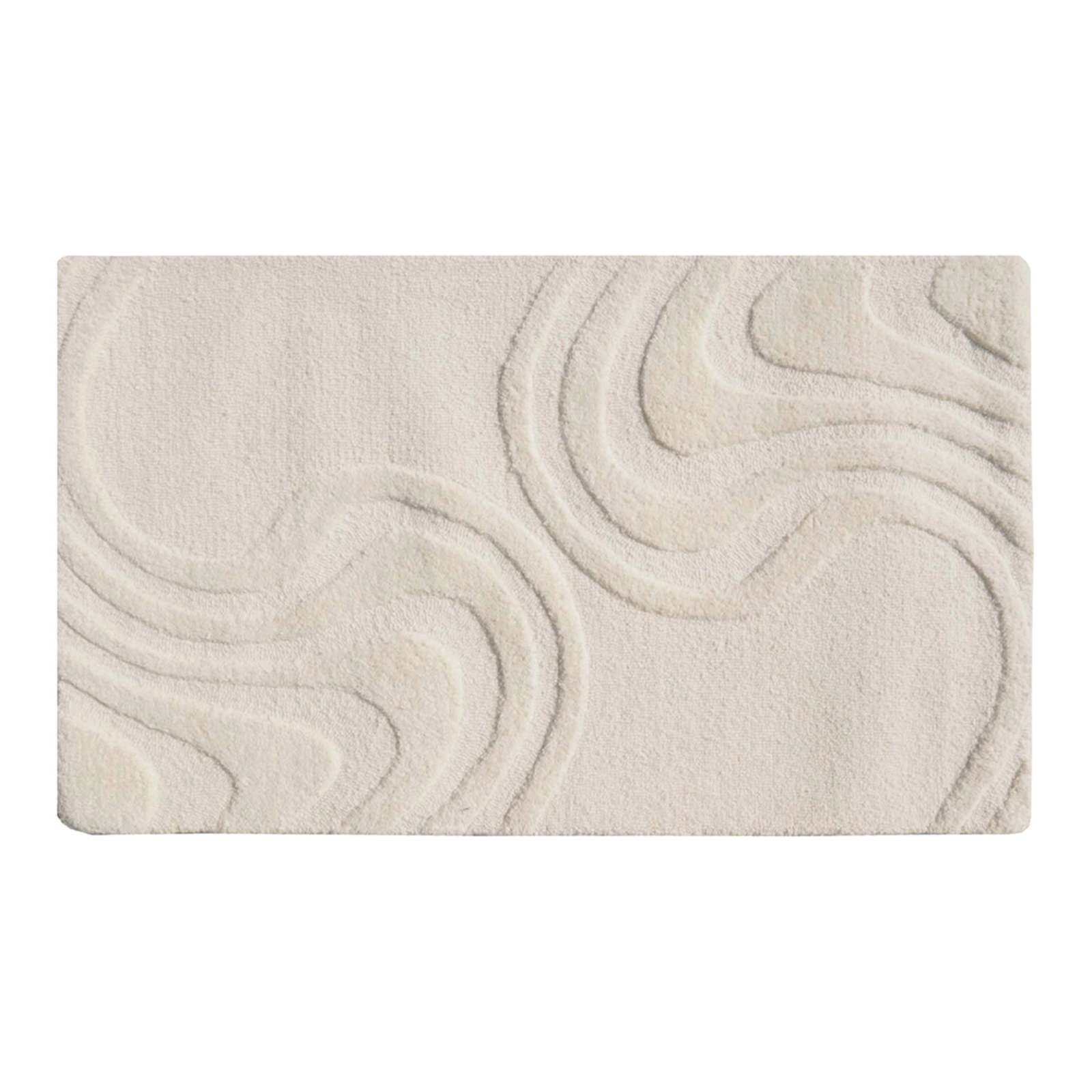 (A492) Crosby St. Lagon Ivory High-Low Accent Rug, 2x4