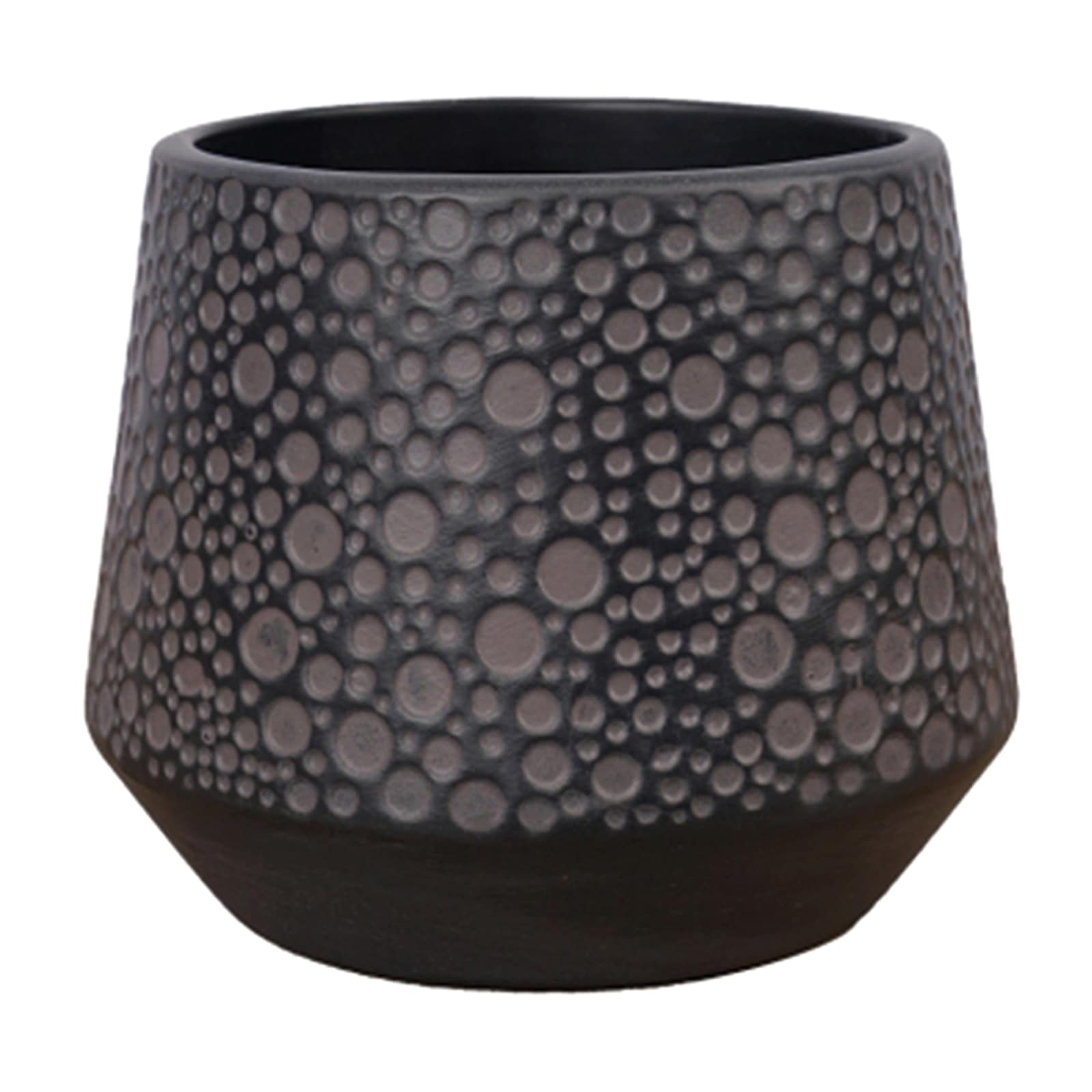 Indoor Ari Matte Black Pot, Small | At Home