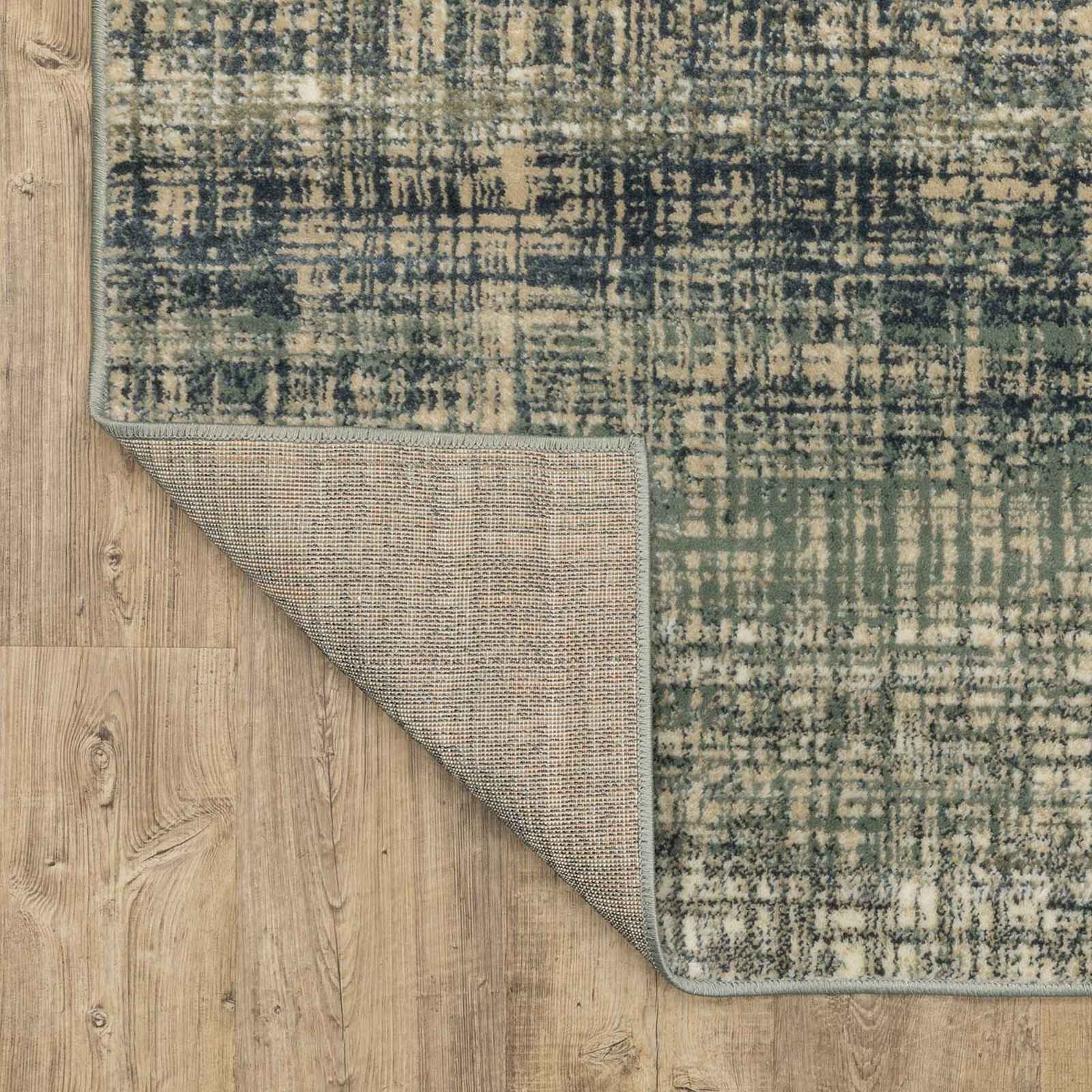 Addison Blue Abstract Contemporary Runner, 2x5 | At Home