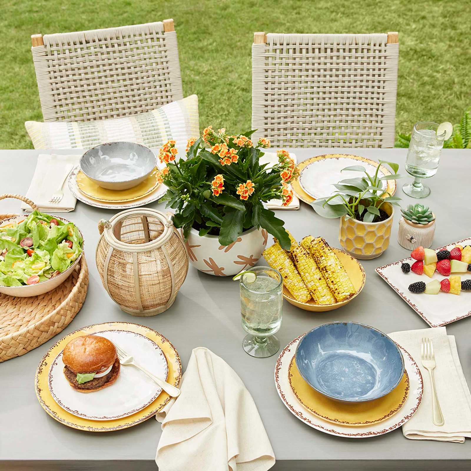 Honeybloom Yellow Melamine Salad Plate, 9" | At Home