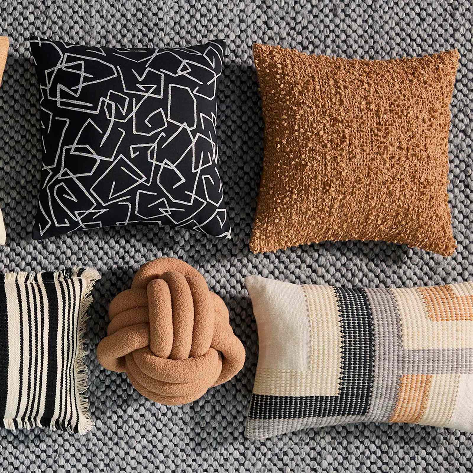 Crosby St. Geo Line Woven Throw Pillow, 14x22