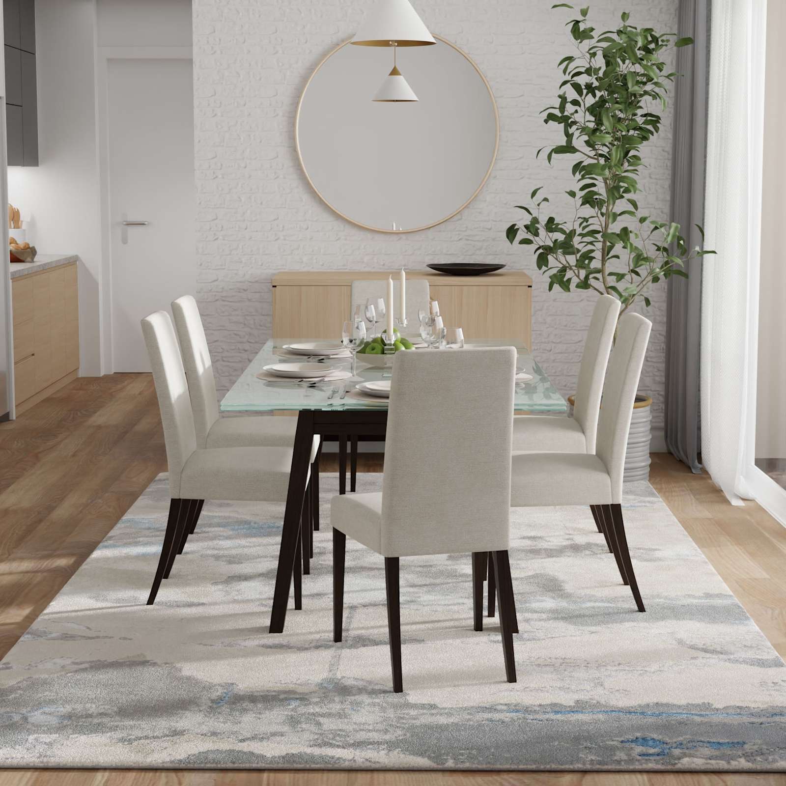 Cavallo Grey Abstract Accent Rug 3x5 | At Home