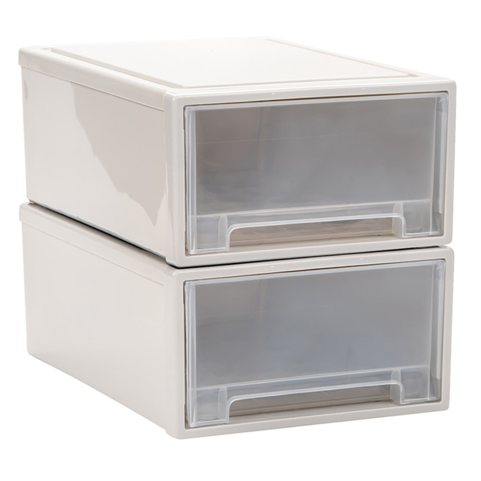 Grey Stackable Storage Drawer Small | At Home