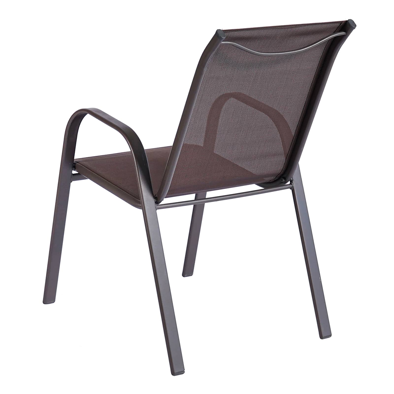 Stackable Brown Sling Patio Chair | At Home