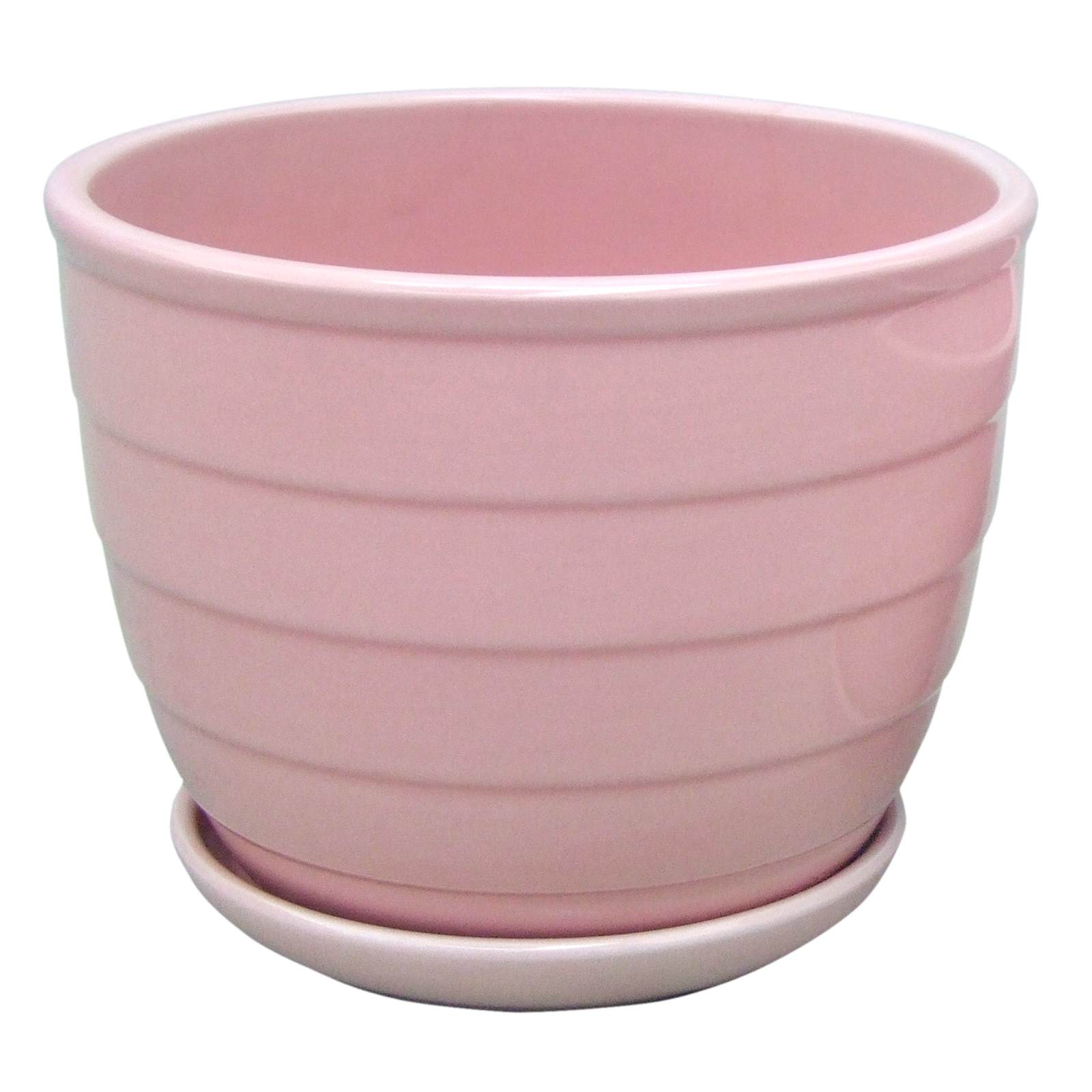 Indoor Pink Beehive Ceramic Pot, Small | At Home