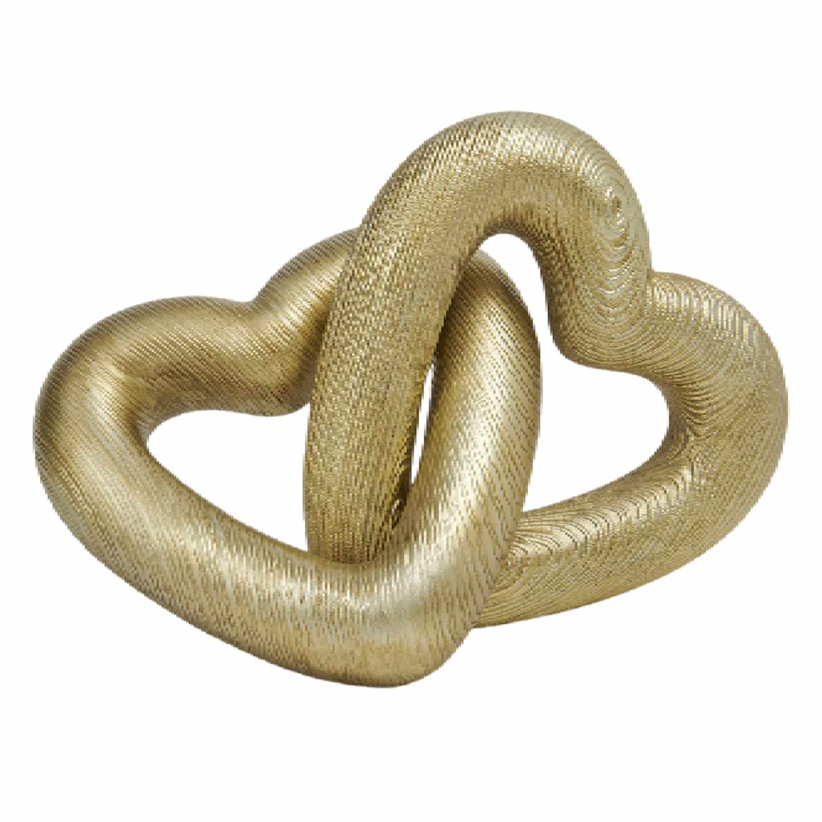 Gold Interlocking Heart, 9.8"