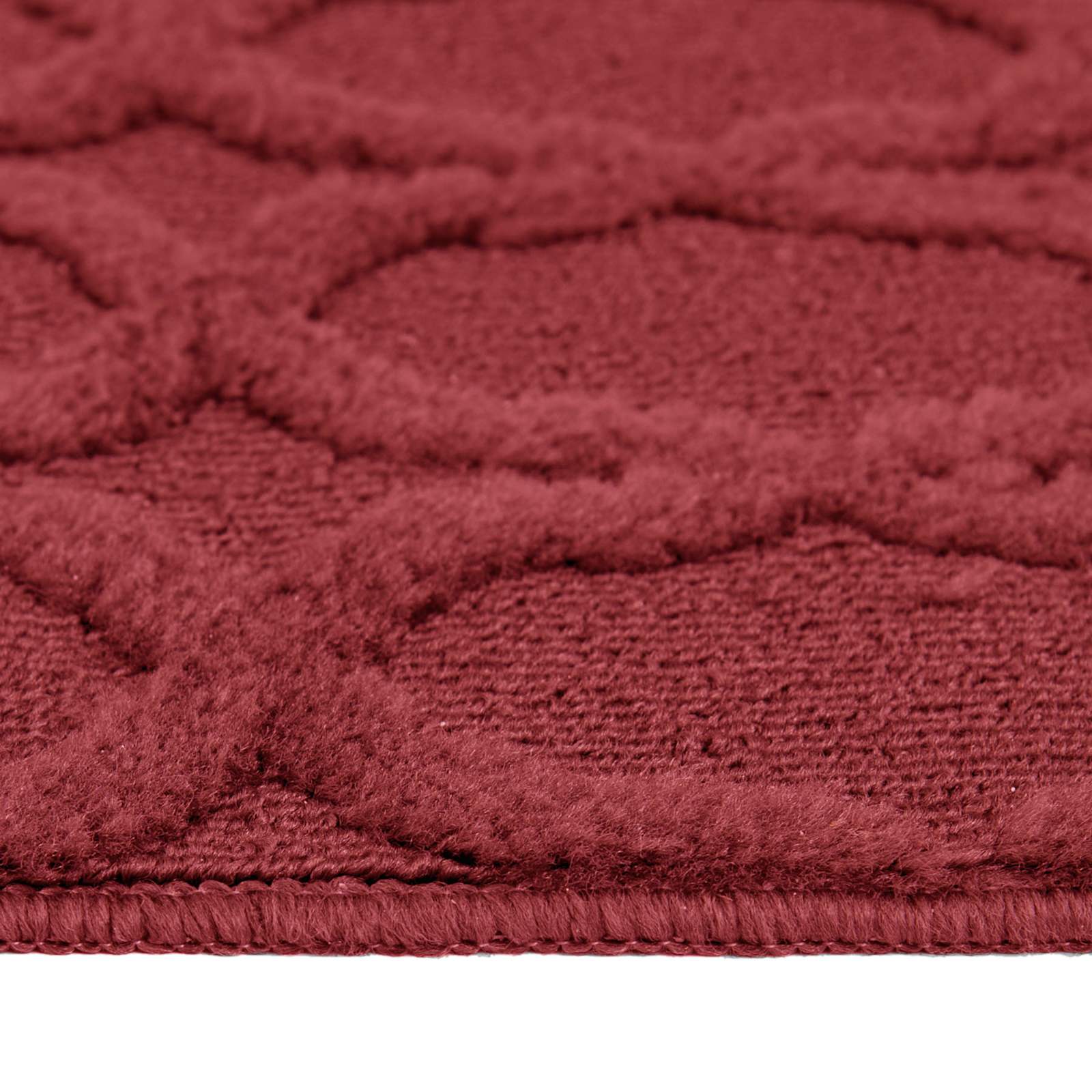 Verona Ruby Red Contour Area Rug 5x7 | At Home