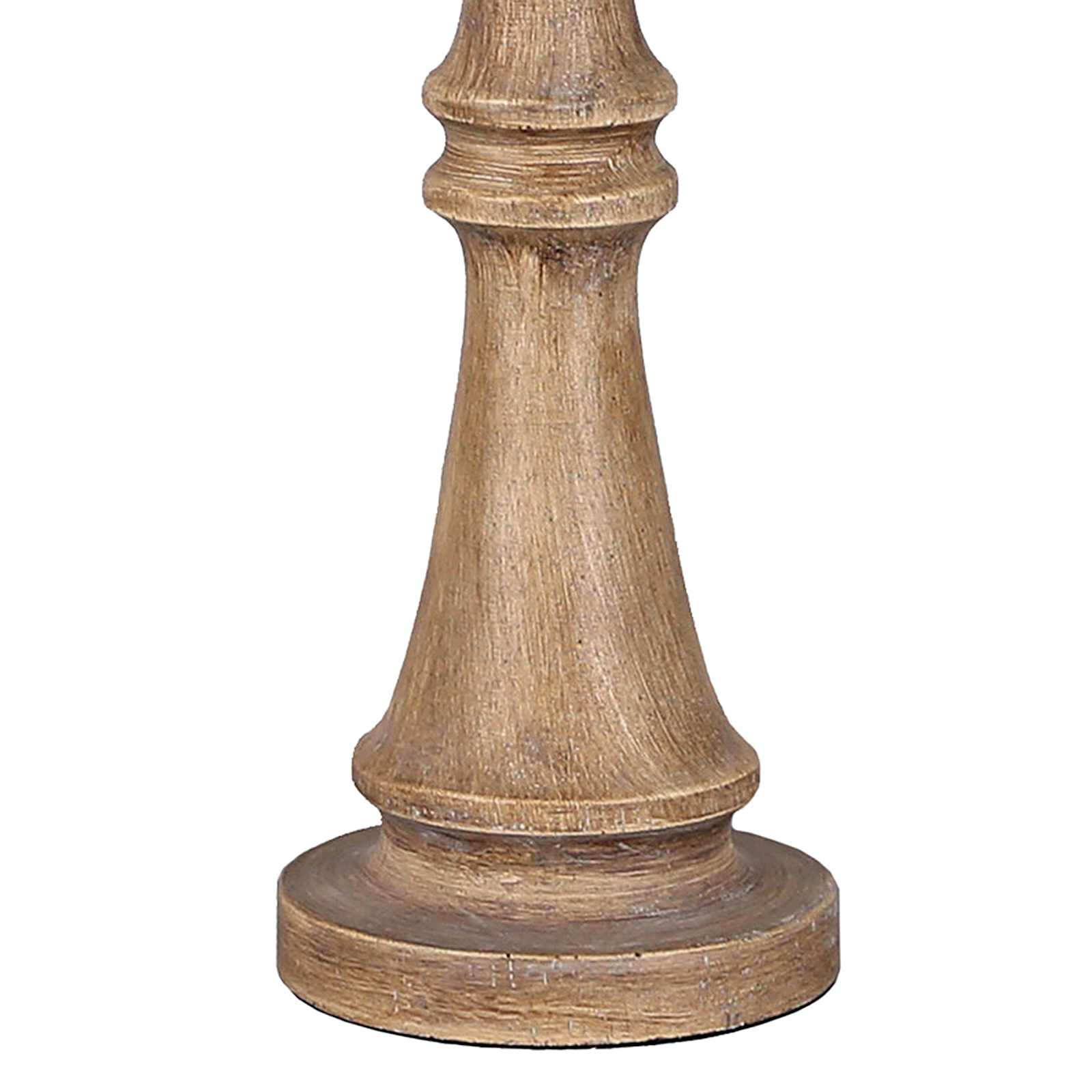 Rustic Natural Spindle Small Lamp Base, 15"