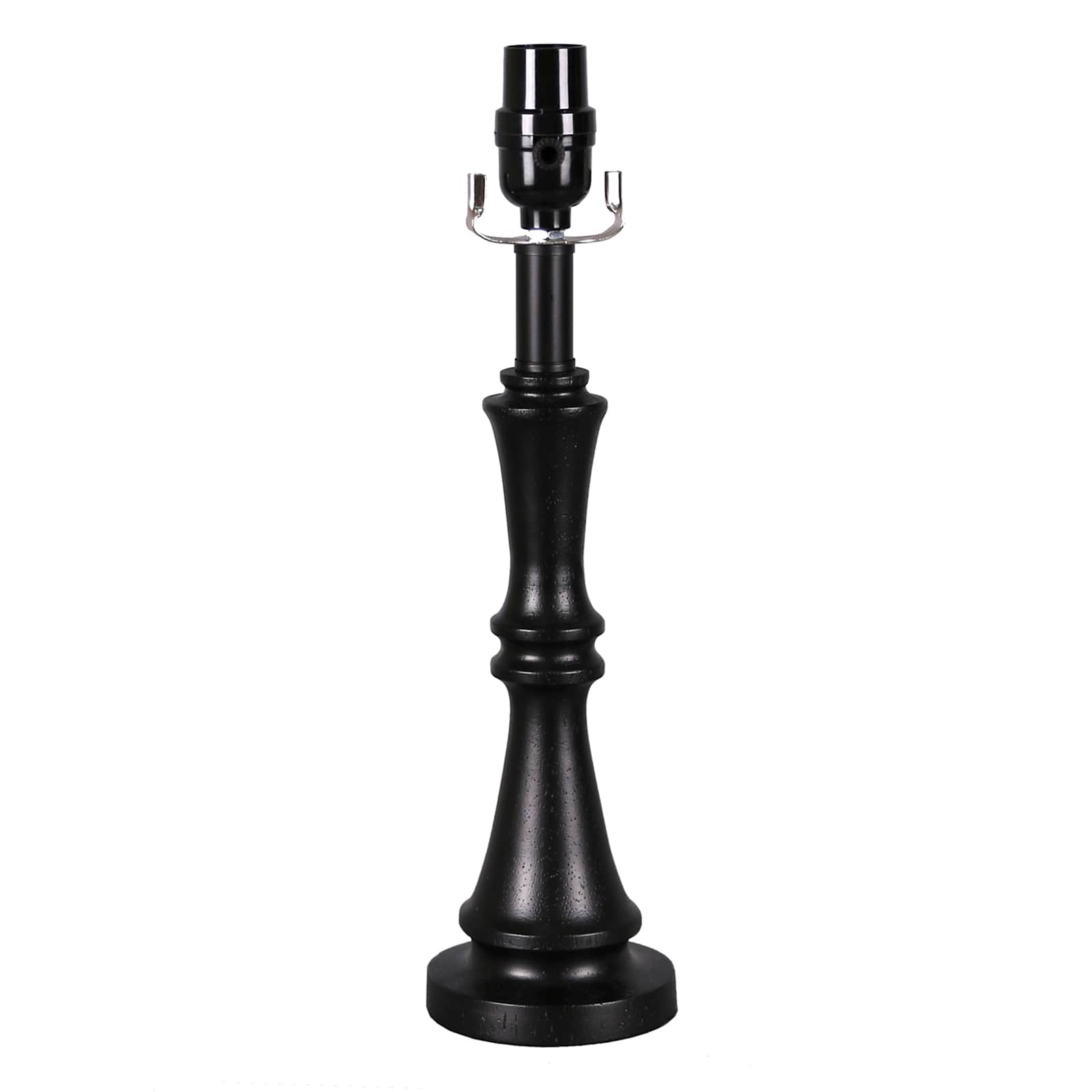 Black Spindle Small Lamp Base, 15"