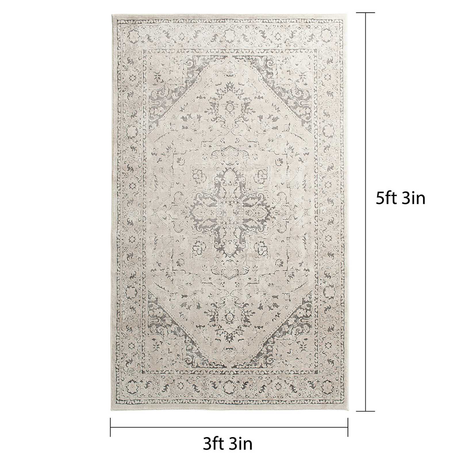 Clearwater Cream Medallion Accent Rug 3x4 | Home Decor | At Home
