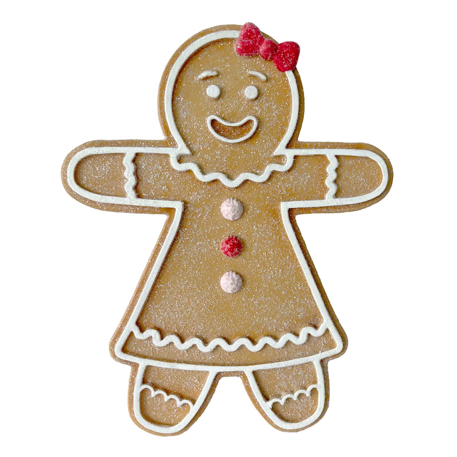 Gingerbread Girl Wall Decor 9in | Gingerbread Lane | At Home
