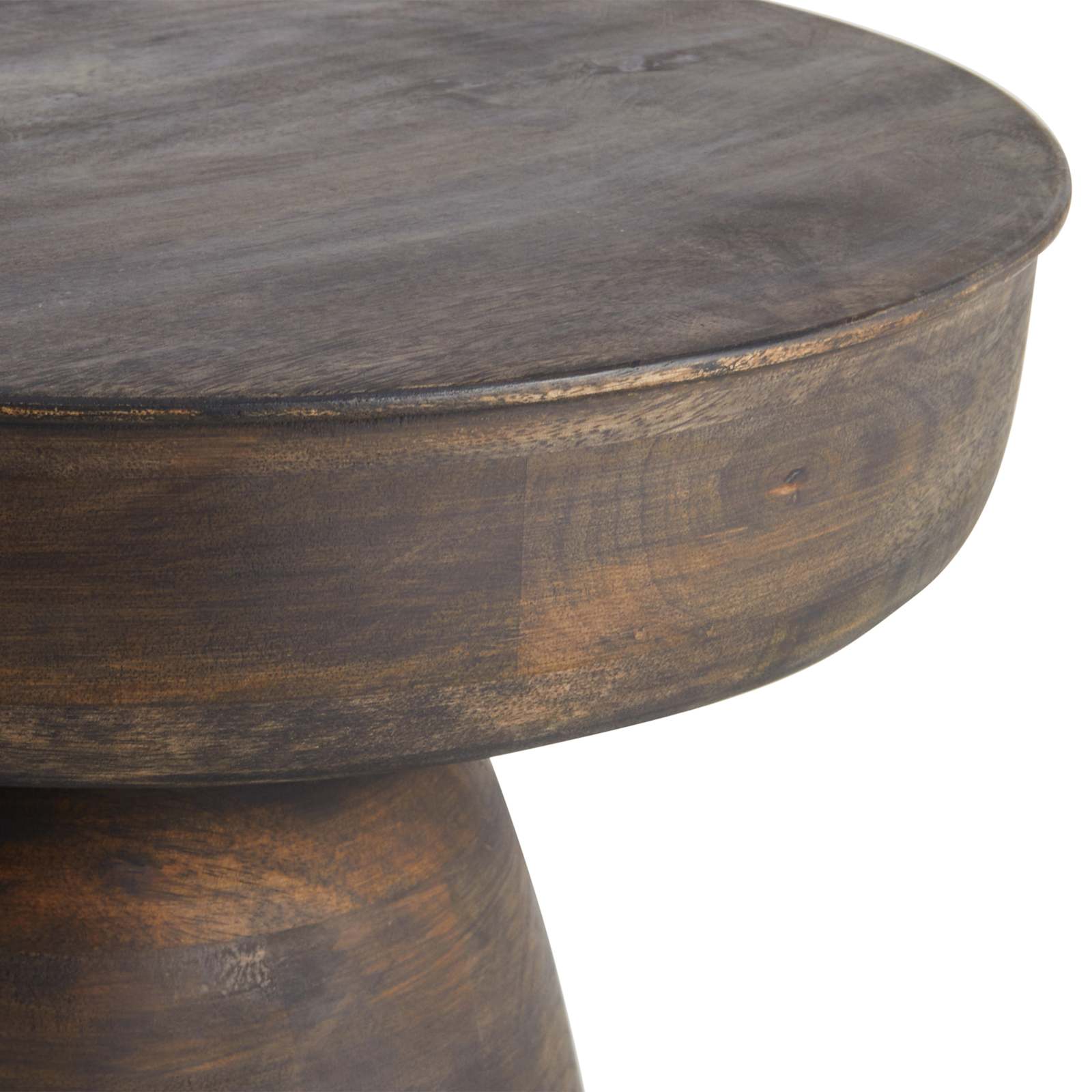 Found & Fable Dark Brown Accent Table | At Home
