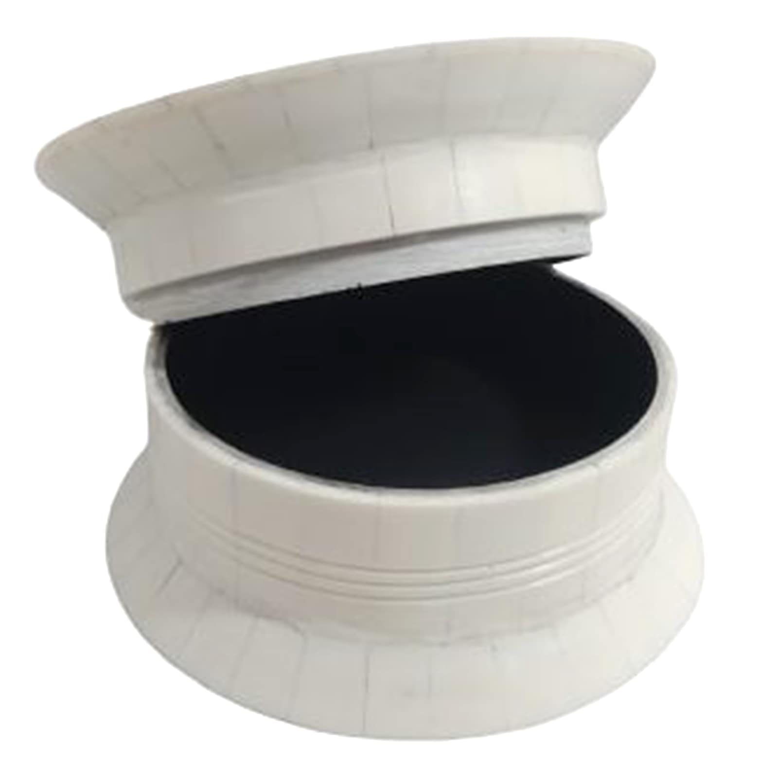 Store your small treasures in style with this white decorative box. A ...