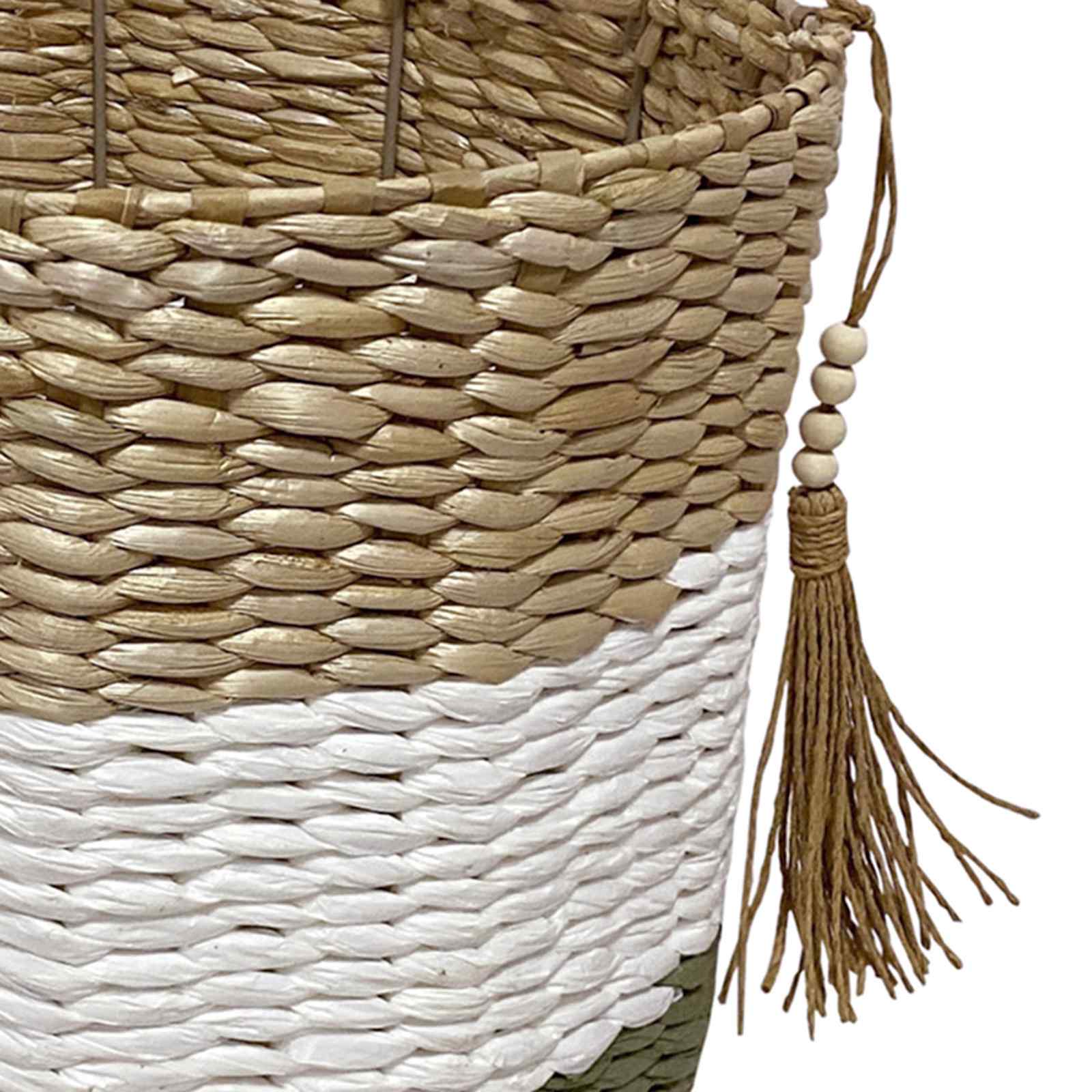 Sage Round Paper Storage Basket Medium | At Home