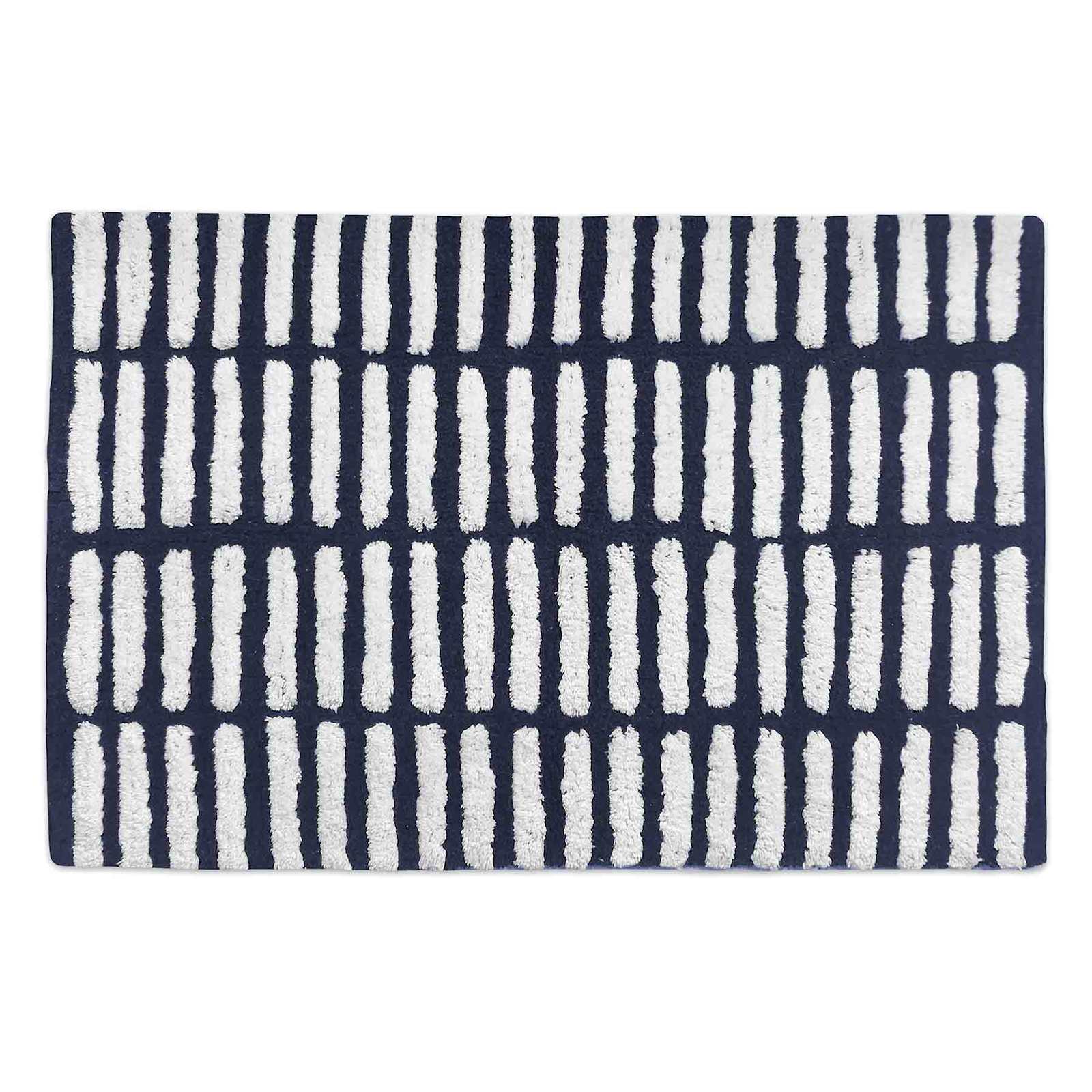 Westport Navy Blue Tufted Bath Rug, 20x30