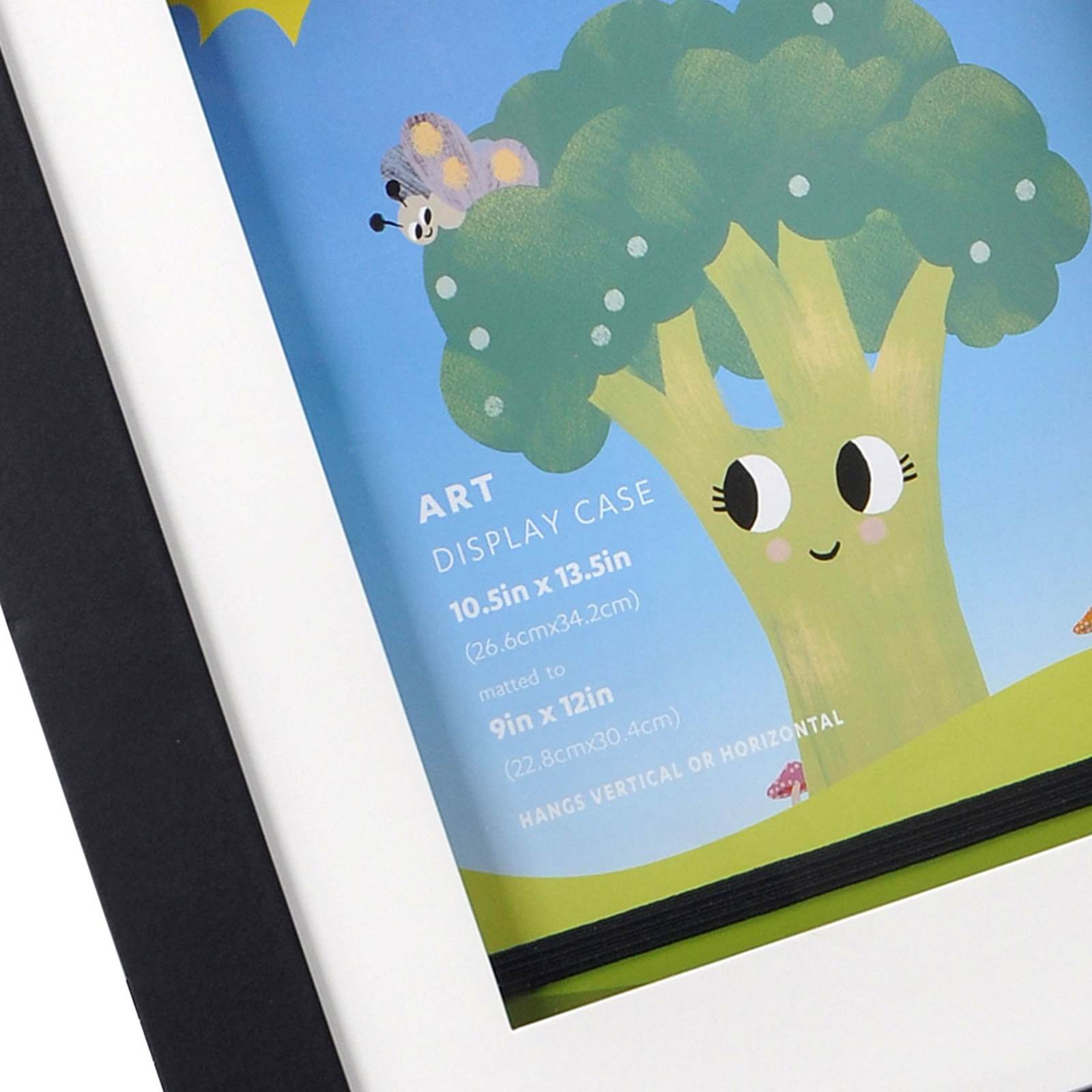 Black Wall Art Storage Shadow Box, 9x12