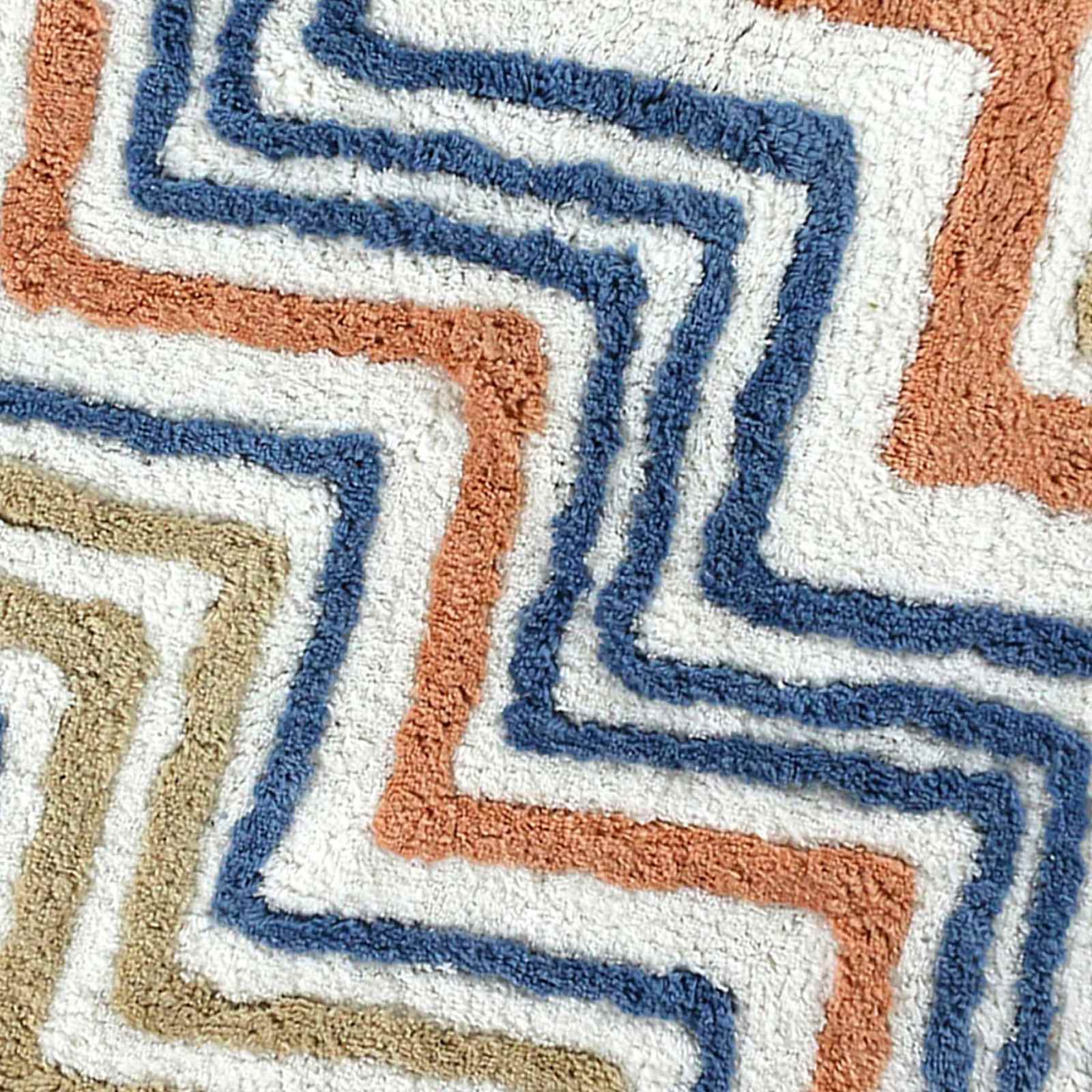 Pink Chevron Tufted Bath Rug, 20x30