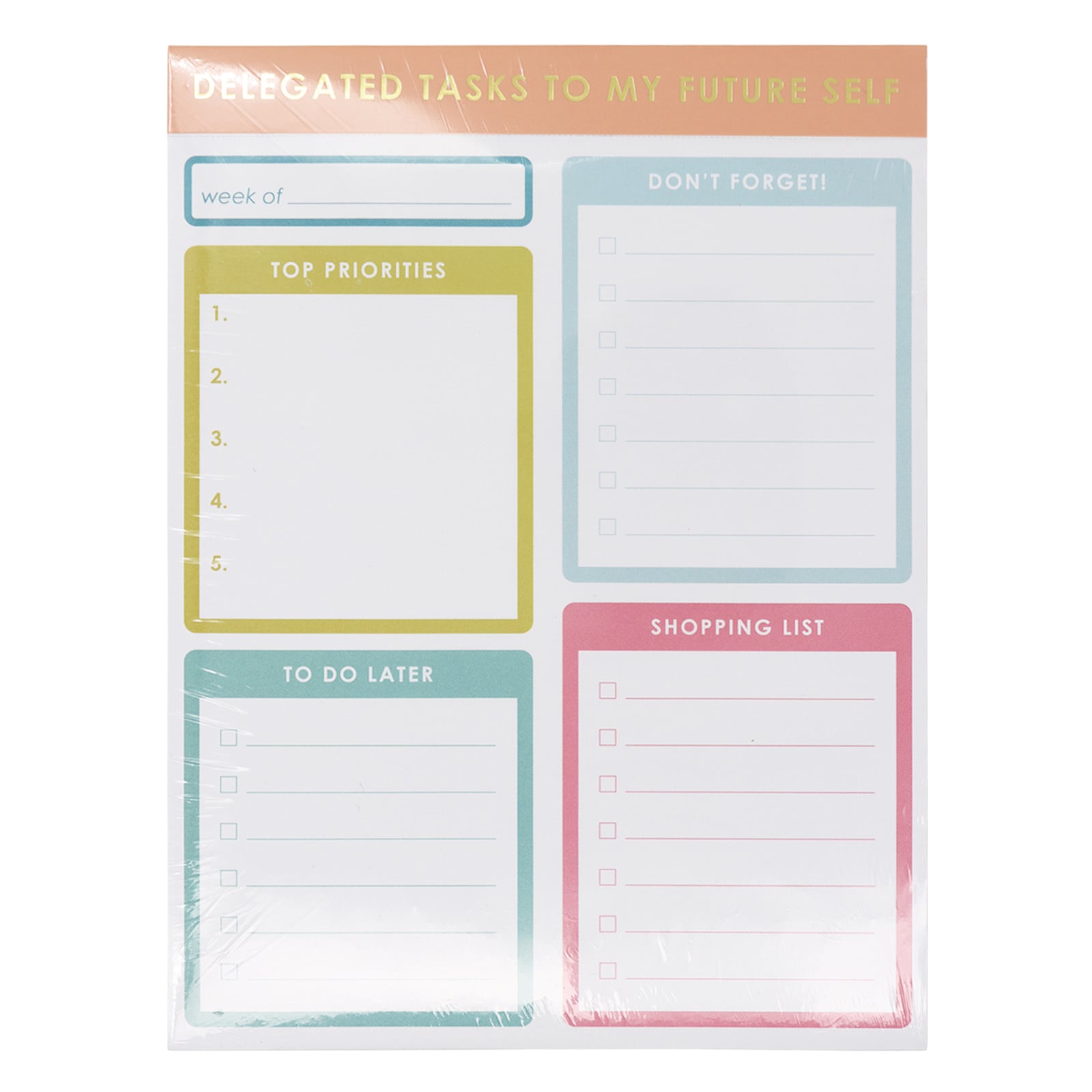 Perforated Tear Off List Pad