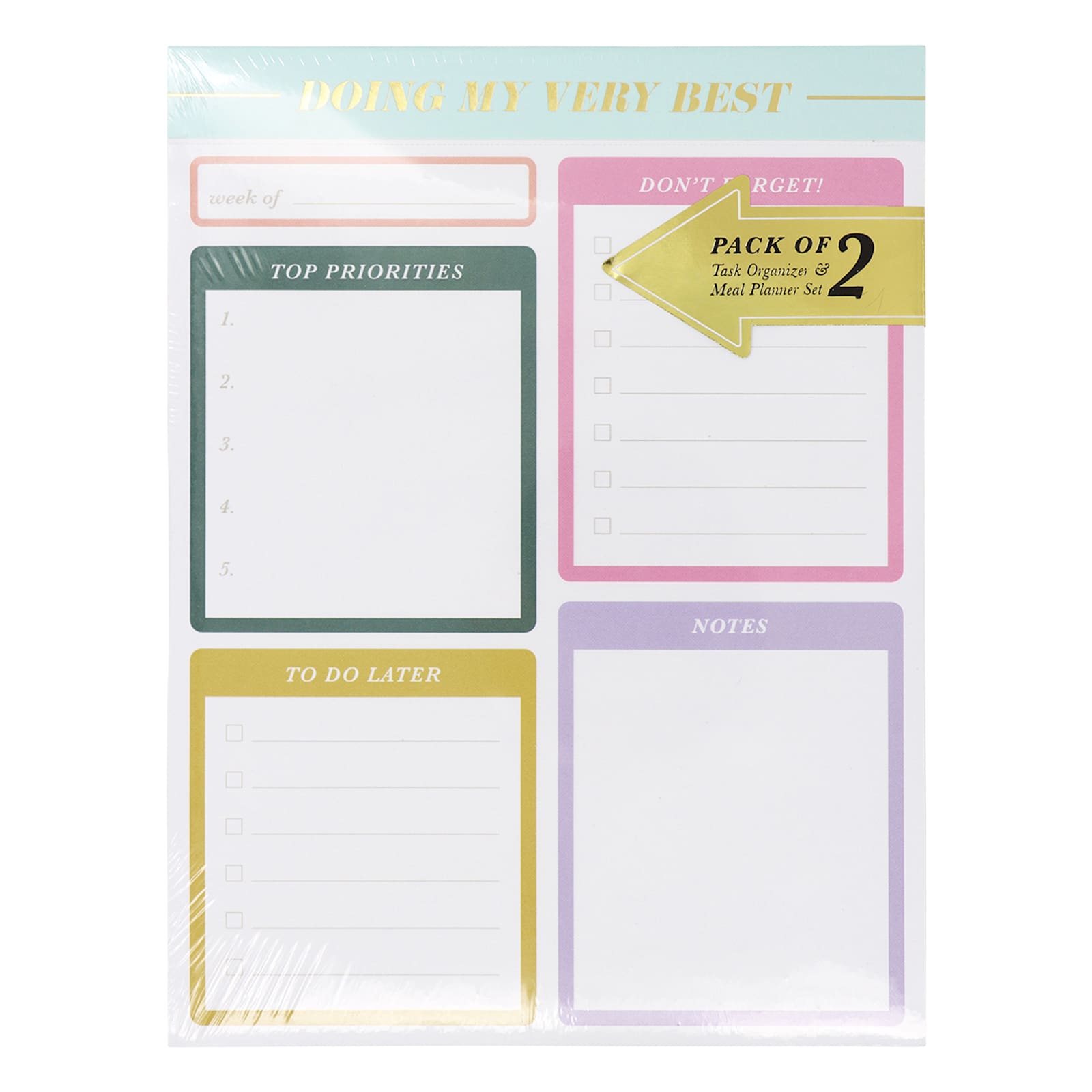 Task Organizer and Meal Planner Set