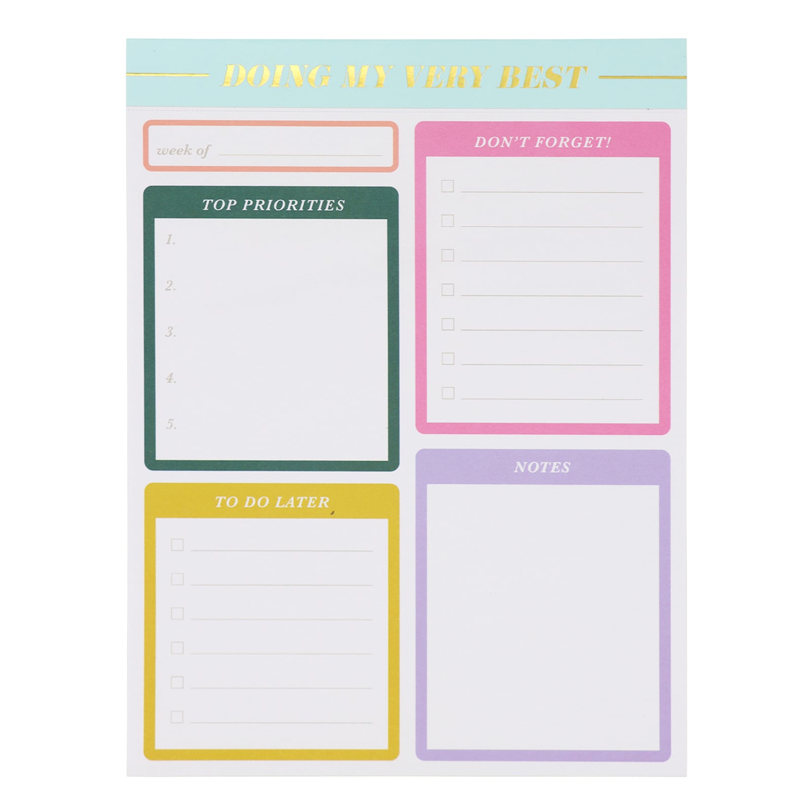 Task Organizer and Meal Planner Set