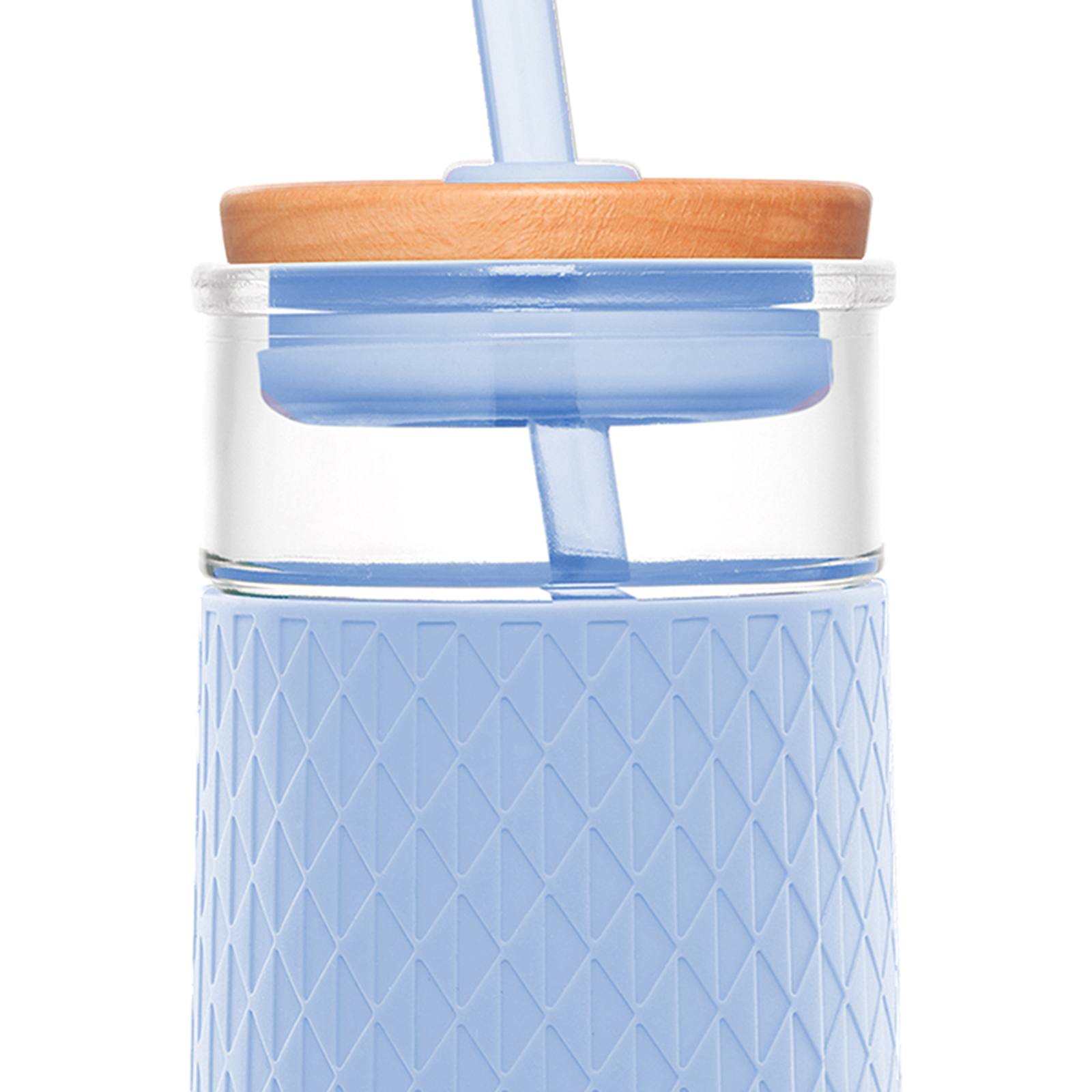 Ello Halogen Blue Glass Devon Tumbler, 18oz | At Home