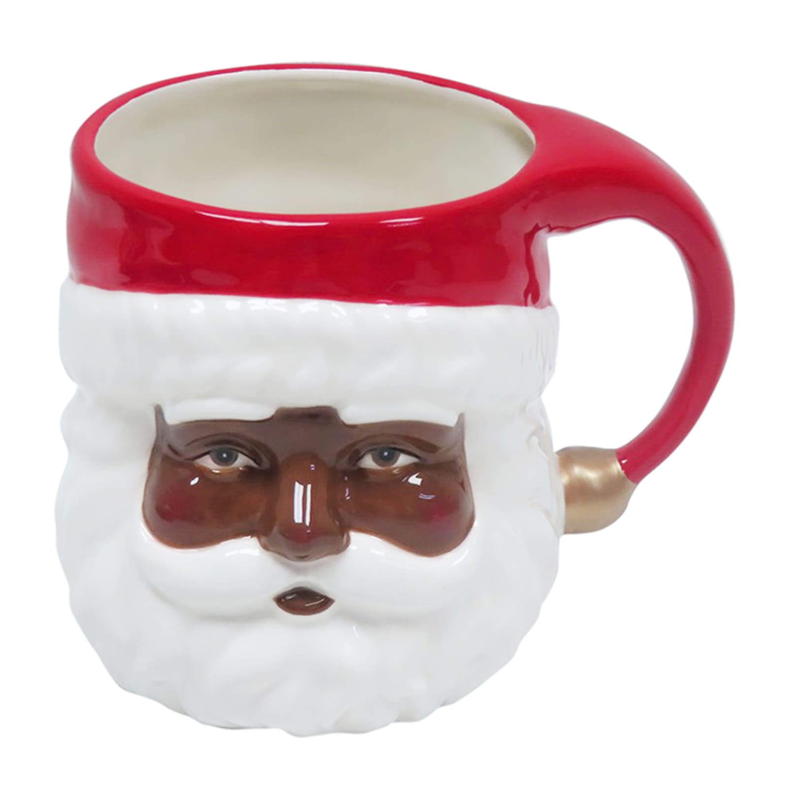 Classic Christmas Santa Ceramic Figural Mug | At Home
