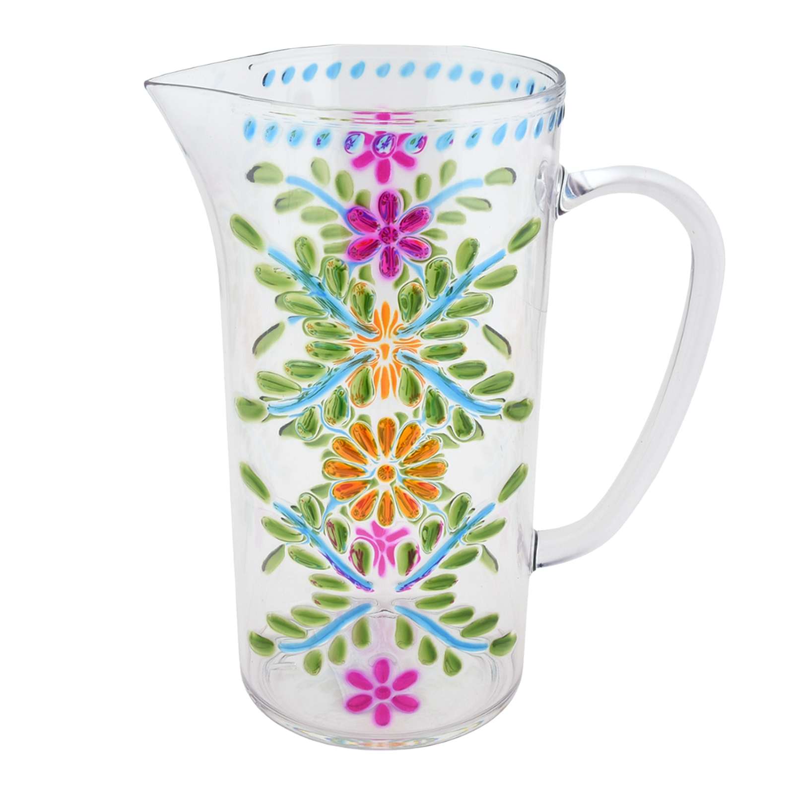 Clear Embossed Pitcher | At Home