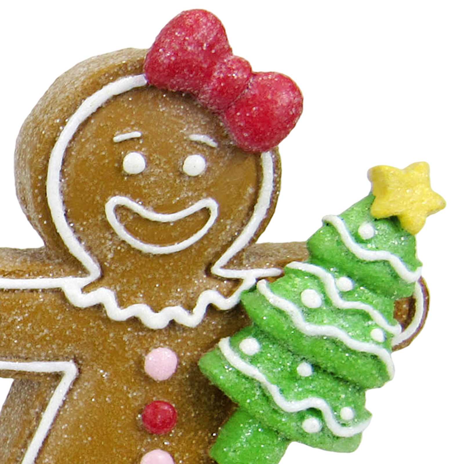 Gingerbread Lane Gingerbread Girl Table Decor 6in | Fun Holiday Accent ...