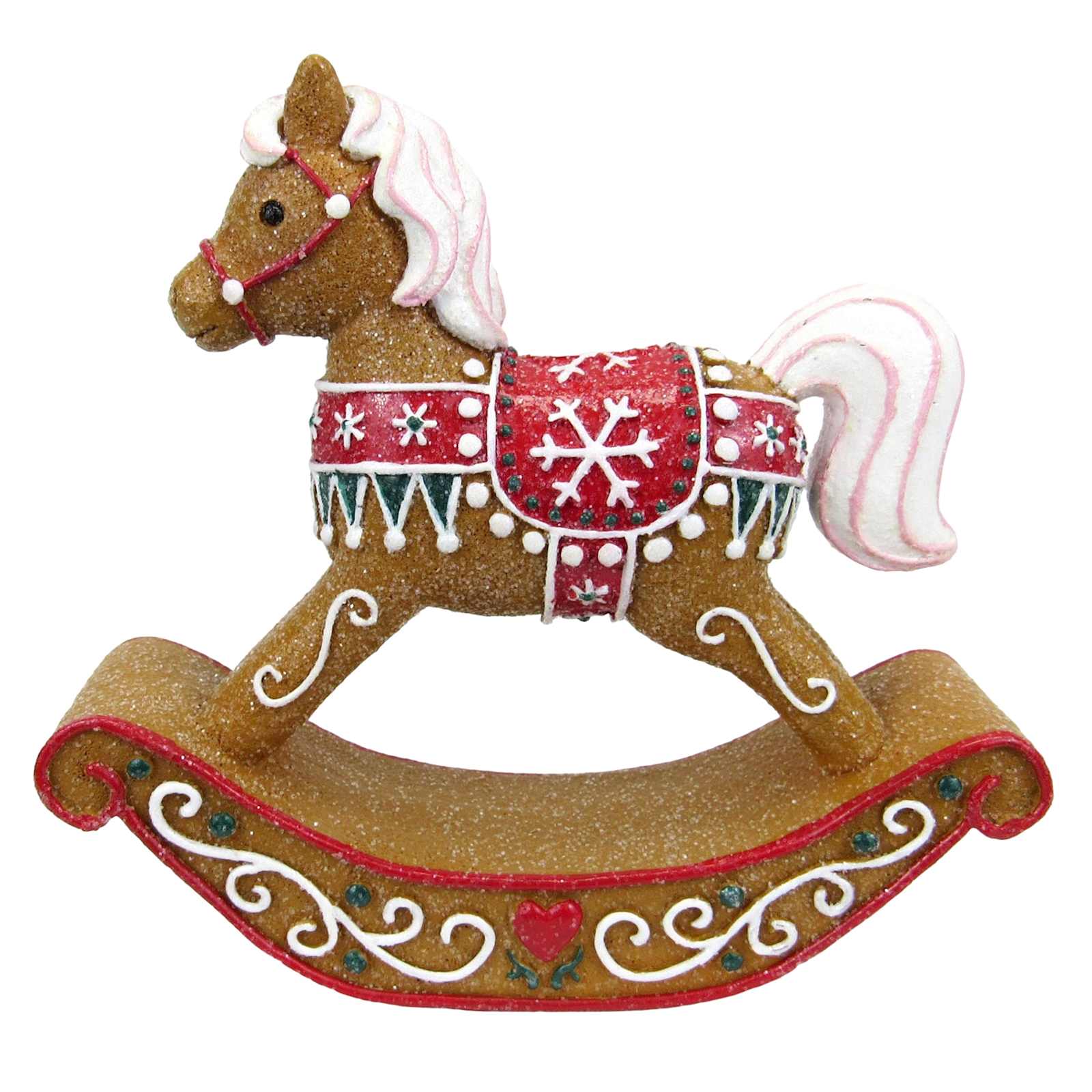Gingerbread Lane Rocking Horse Table Decor 5in | At Home