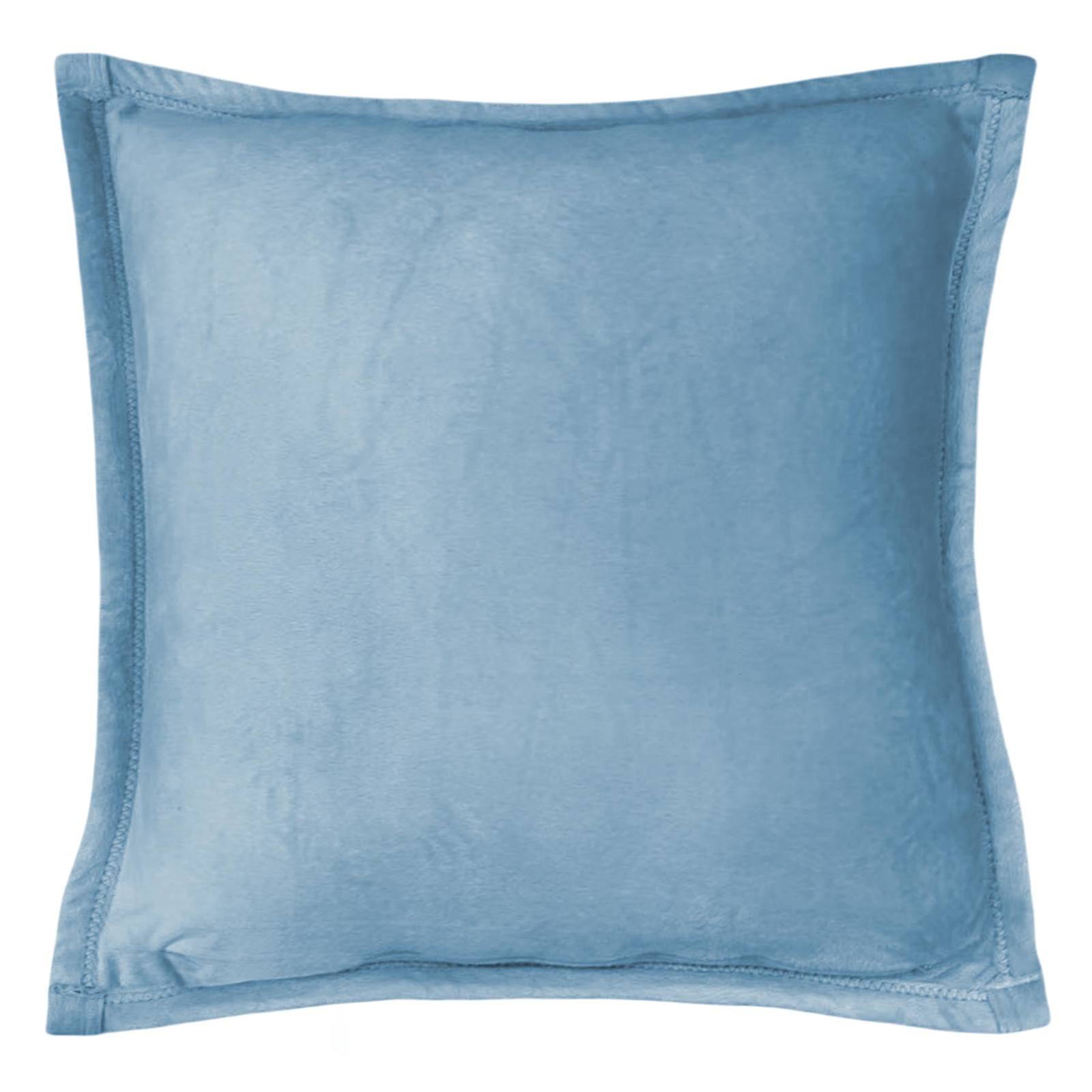 Blue Micro Plush Throw Pillow, 24"