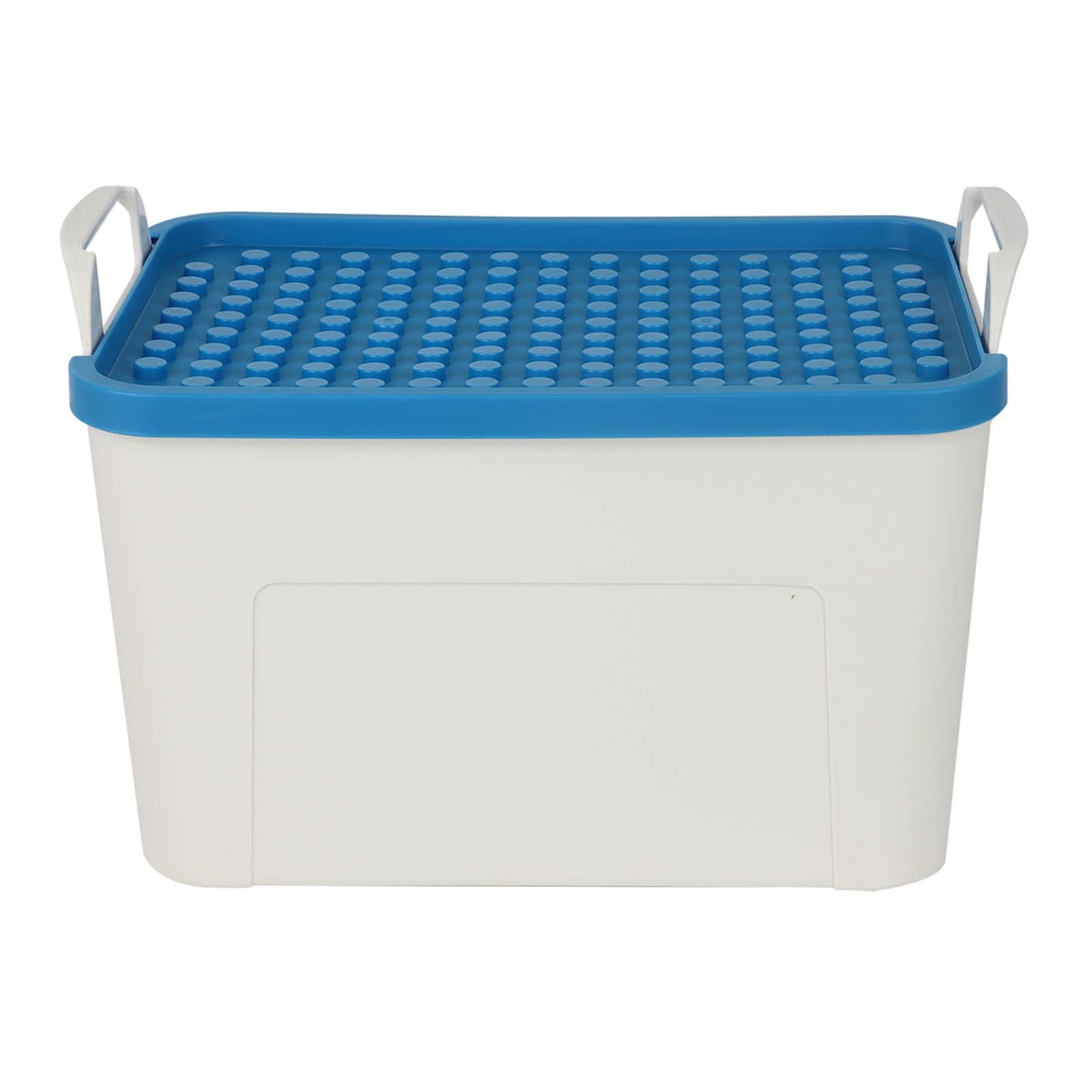 Kids Blue Top Classic Brick Storage Box, Small