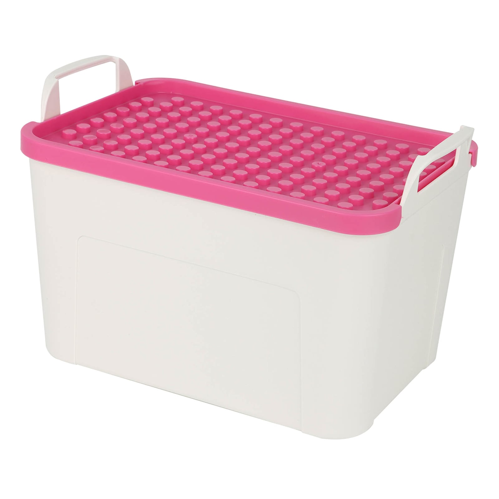Kids Pink Top Classic Brick Storage Box Small | At Home