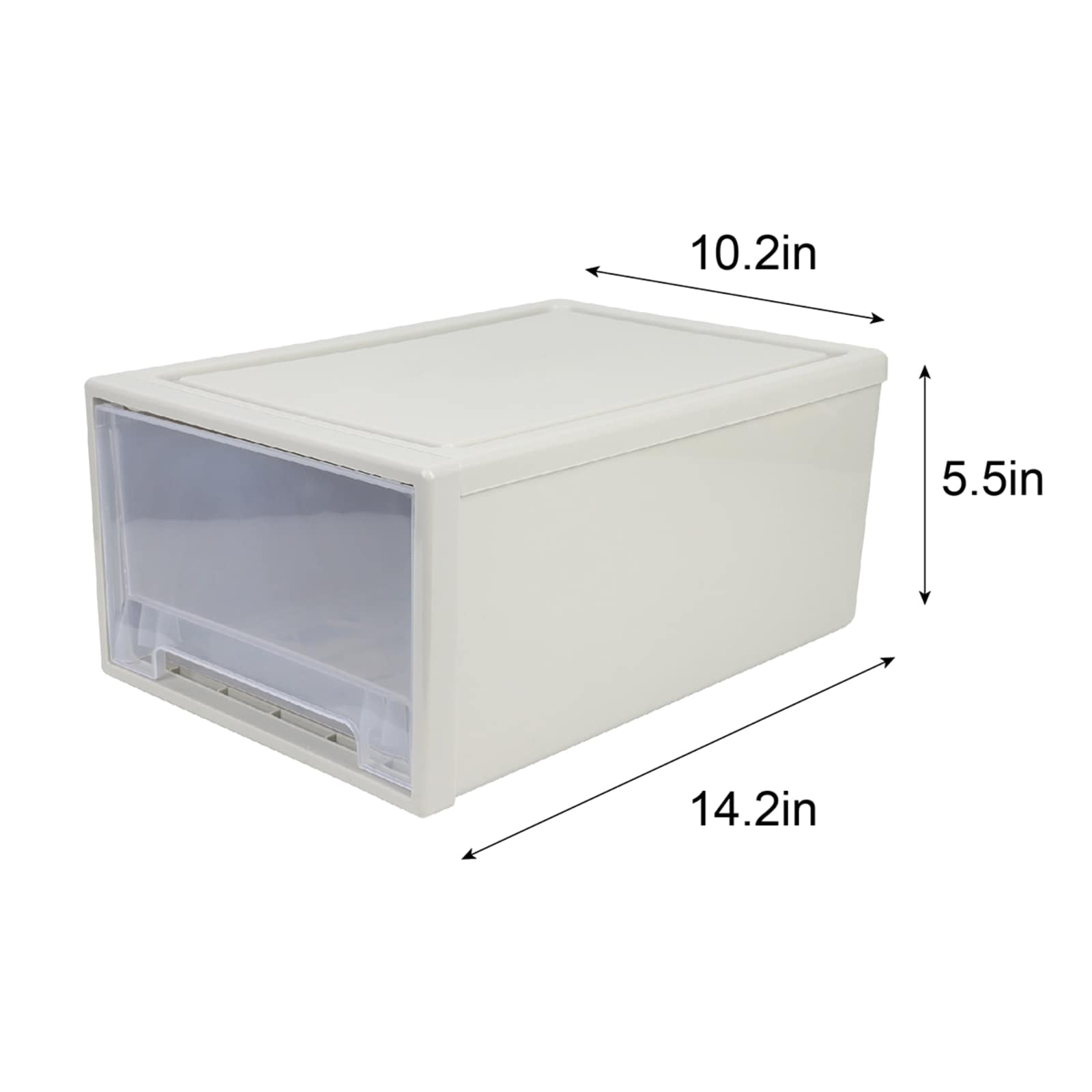 Grey Stackable Storage Drawer Small | At Home