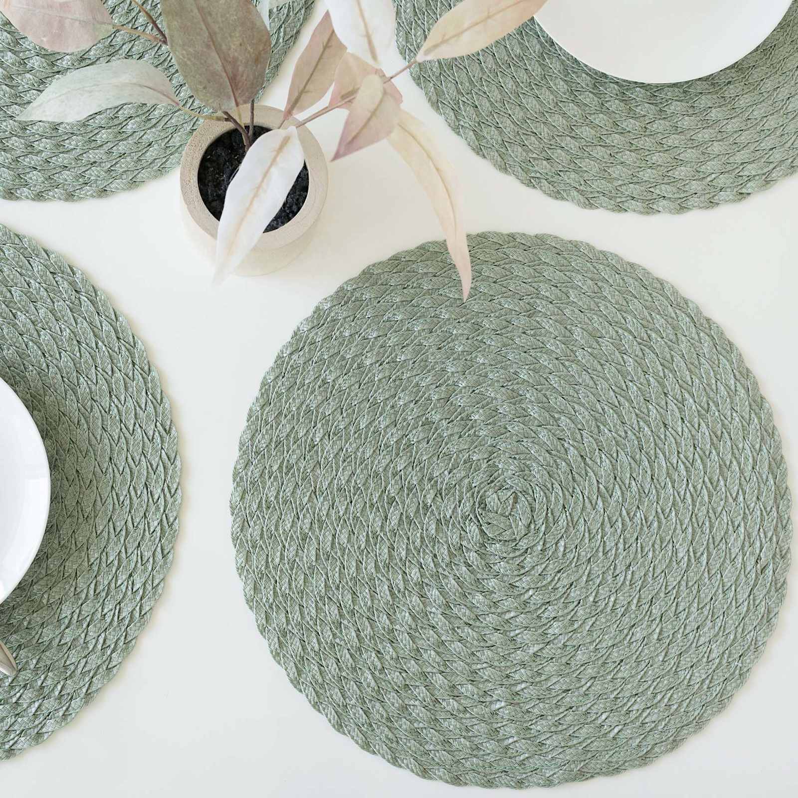 Sage Braided Placemat | At Home