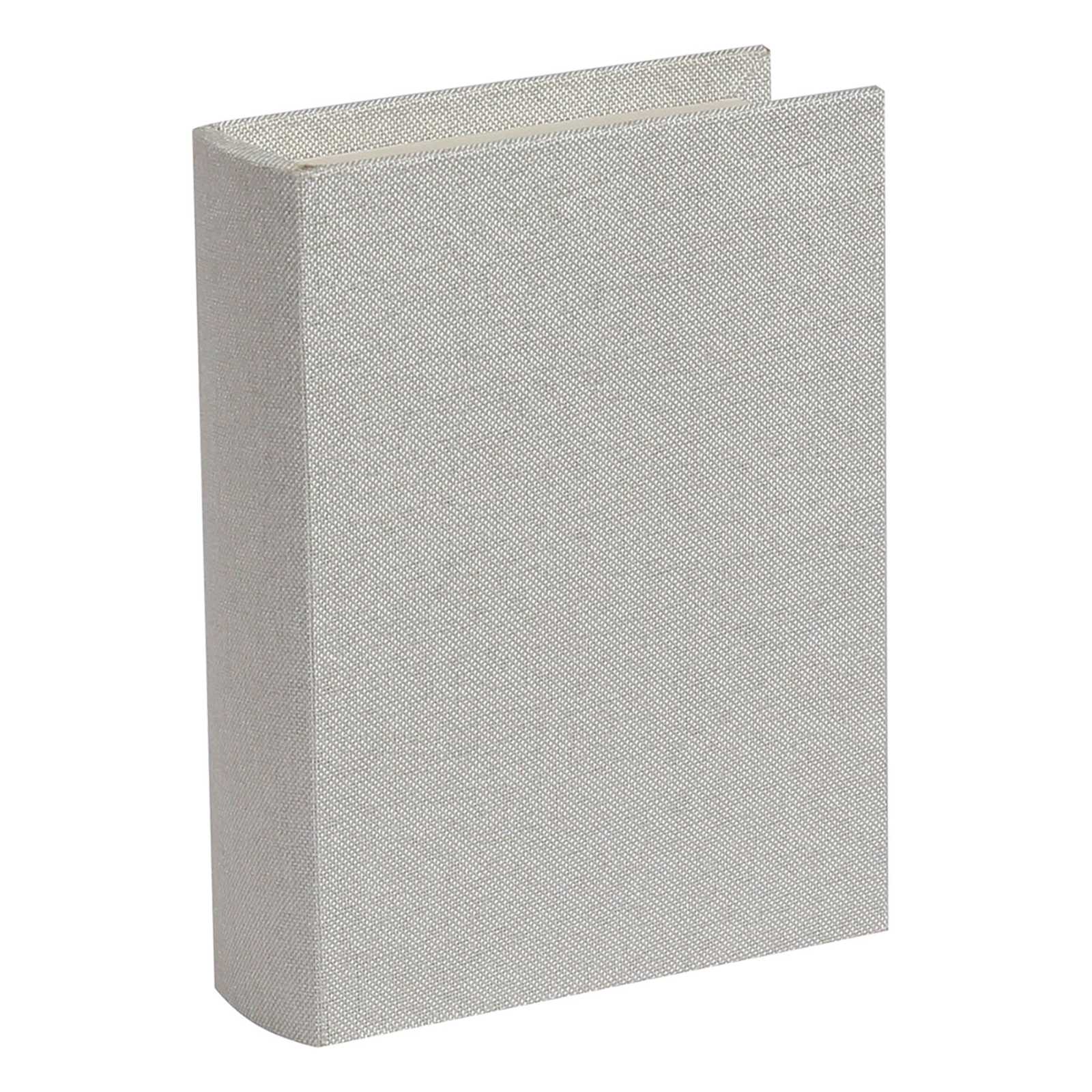 Cream Linen Book Box, 9"