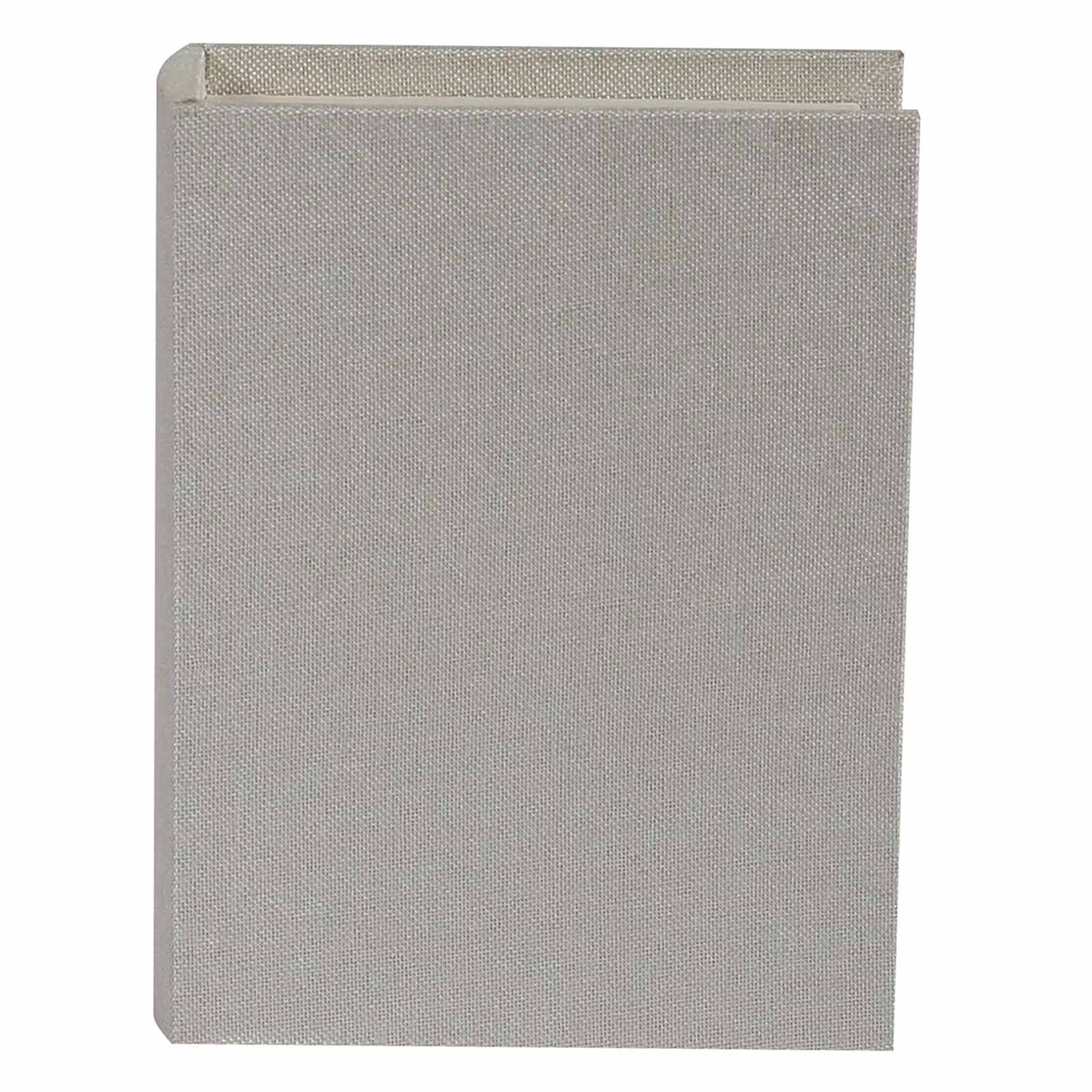 Cream Linen Book Box, 9"